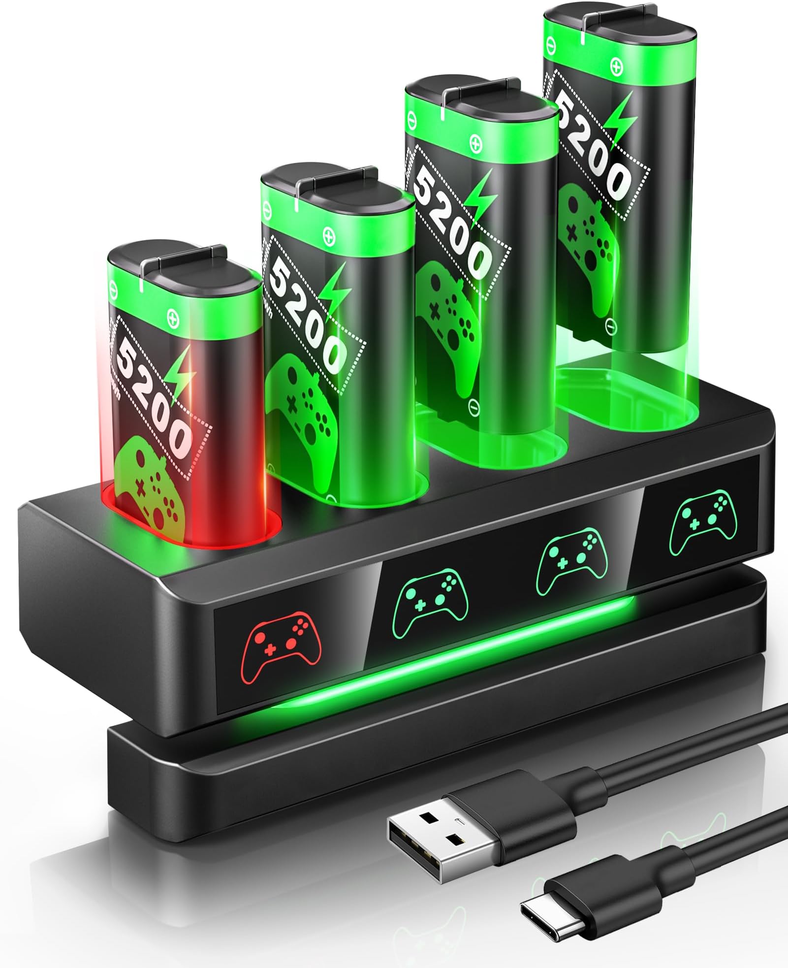 Amazon.com: Rechargeable Battery for Xbox One/Series X|S/One S/X/Elite ...