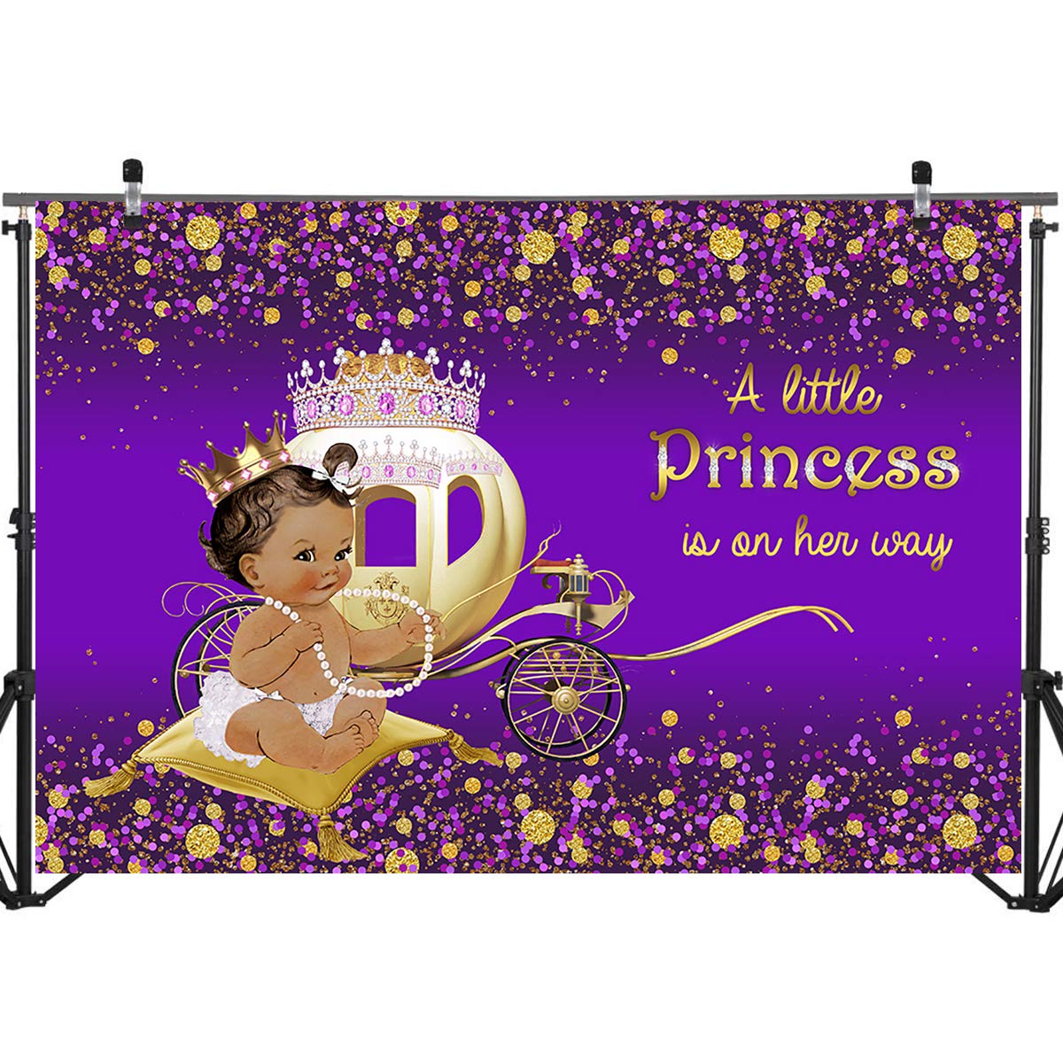 Purple Princess Baby Shower Backdrop Ideas 🩷Our Butterfly Theme