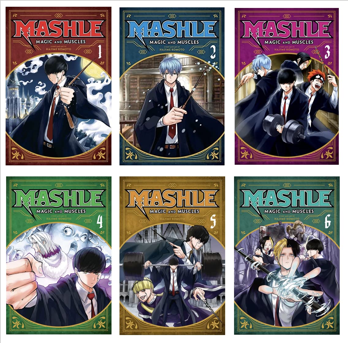 Mashle: Magic and Muscles, Vol. 1-6 Bundle Set (6 Book Collection) | Amazon.com.br