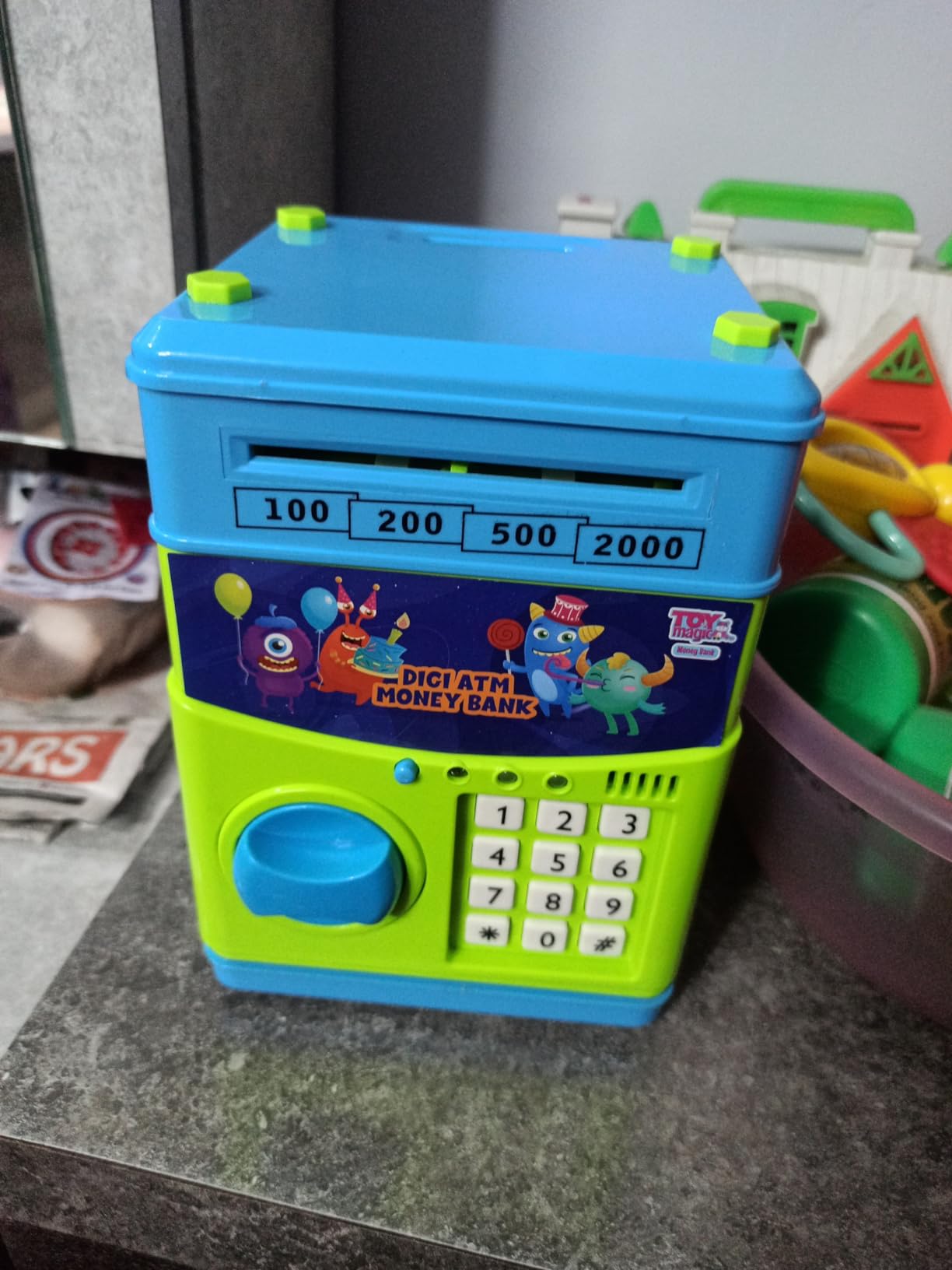 Buy ToyMagic Kids Modern Piggy Bank|Battery Operated Mini Coin Bank ...