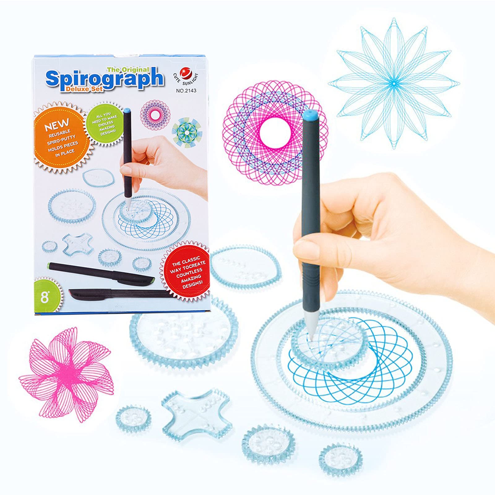 Spirograph For Adults SPIROGRAPH THE ORIGINAL DESIGN SET NEW. 30