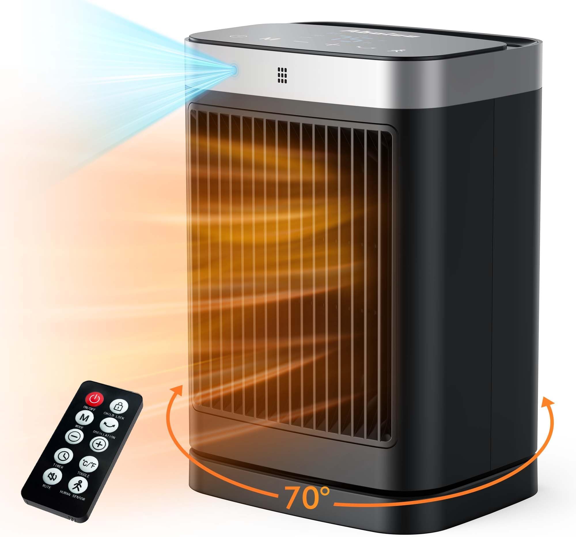 Amazon.com: Abolee Space Heaters with Motion Sensor, 1500W Ceramic ...