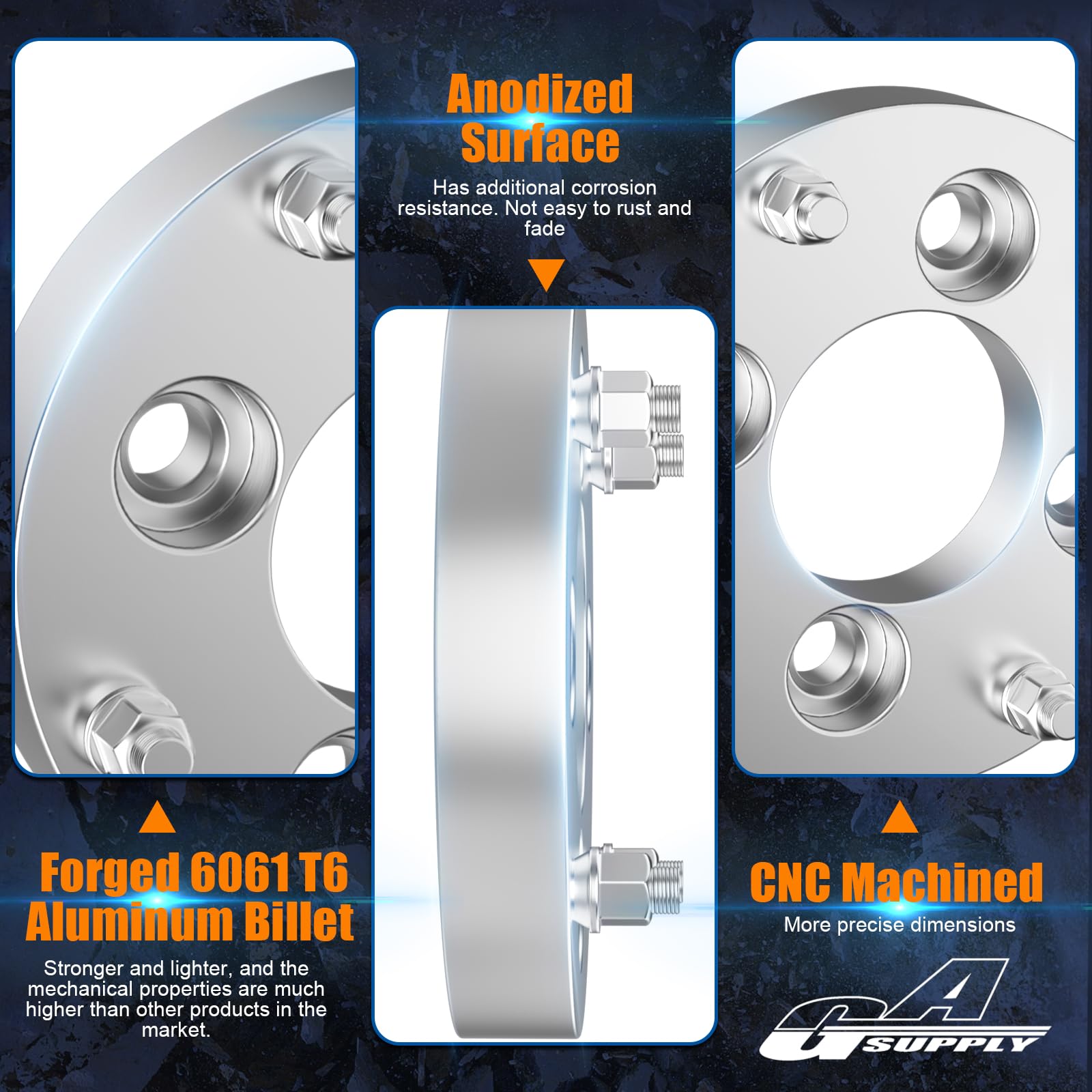 Snapklik.com : GAsupply 4x110 To 4x156 Wheel Adapters 12x125 Studs Fit ...