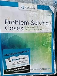 Problem Solving Cases In Microsoft Access & Excel: Monk, Ellen, Brady, Joseph, Mendelsohn ...