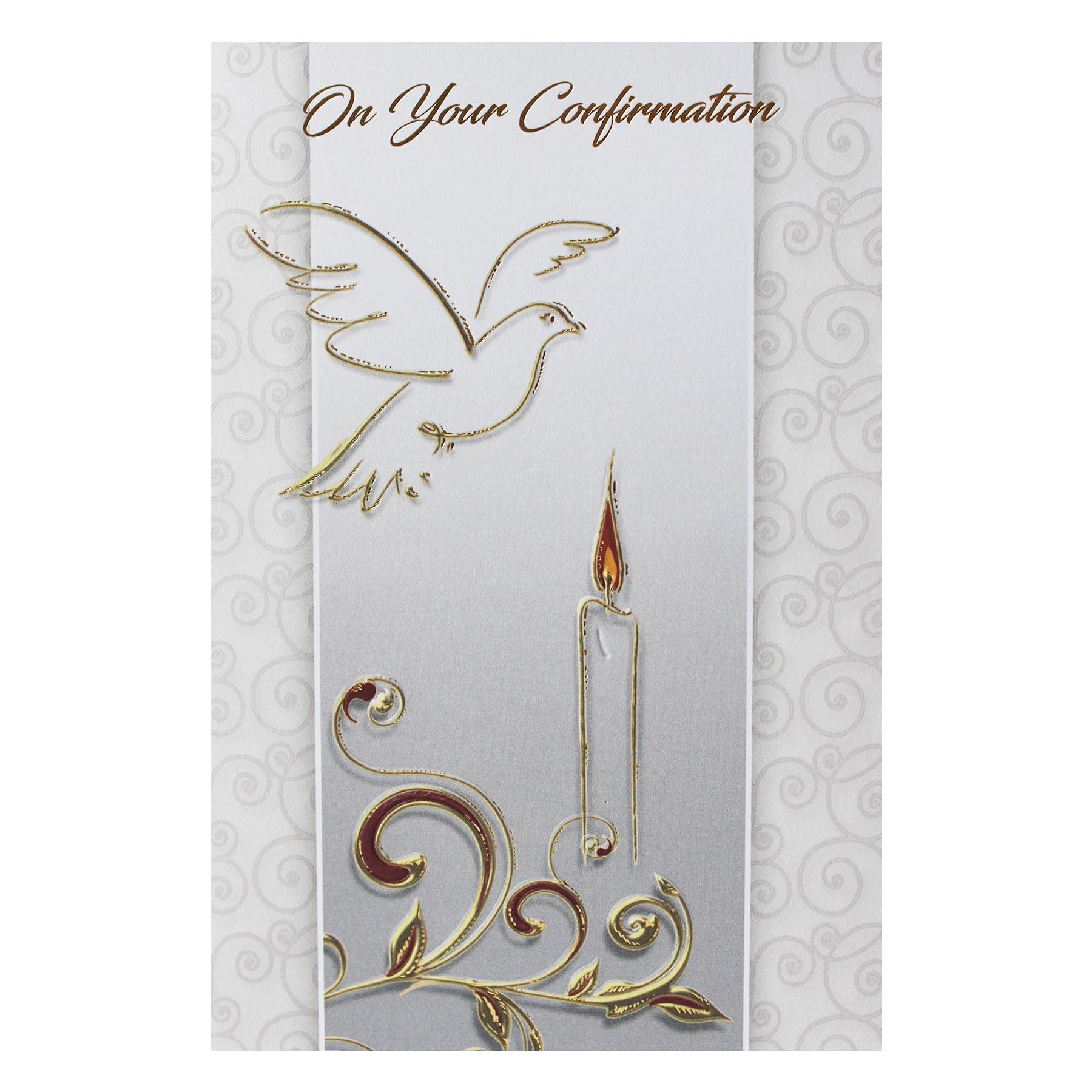 On Your Confirmation Card with Envelope and Gold Embossed Detail ...