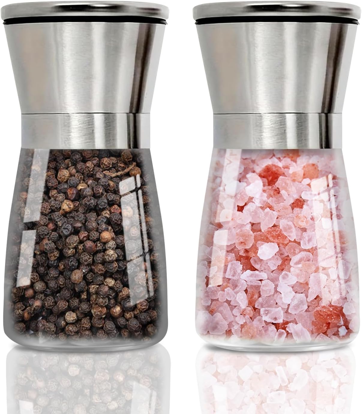 Amazon.com: Keyloland Salt and Pepper Grinder Set of 2 Packs, Stainless ...