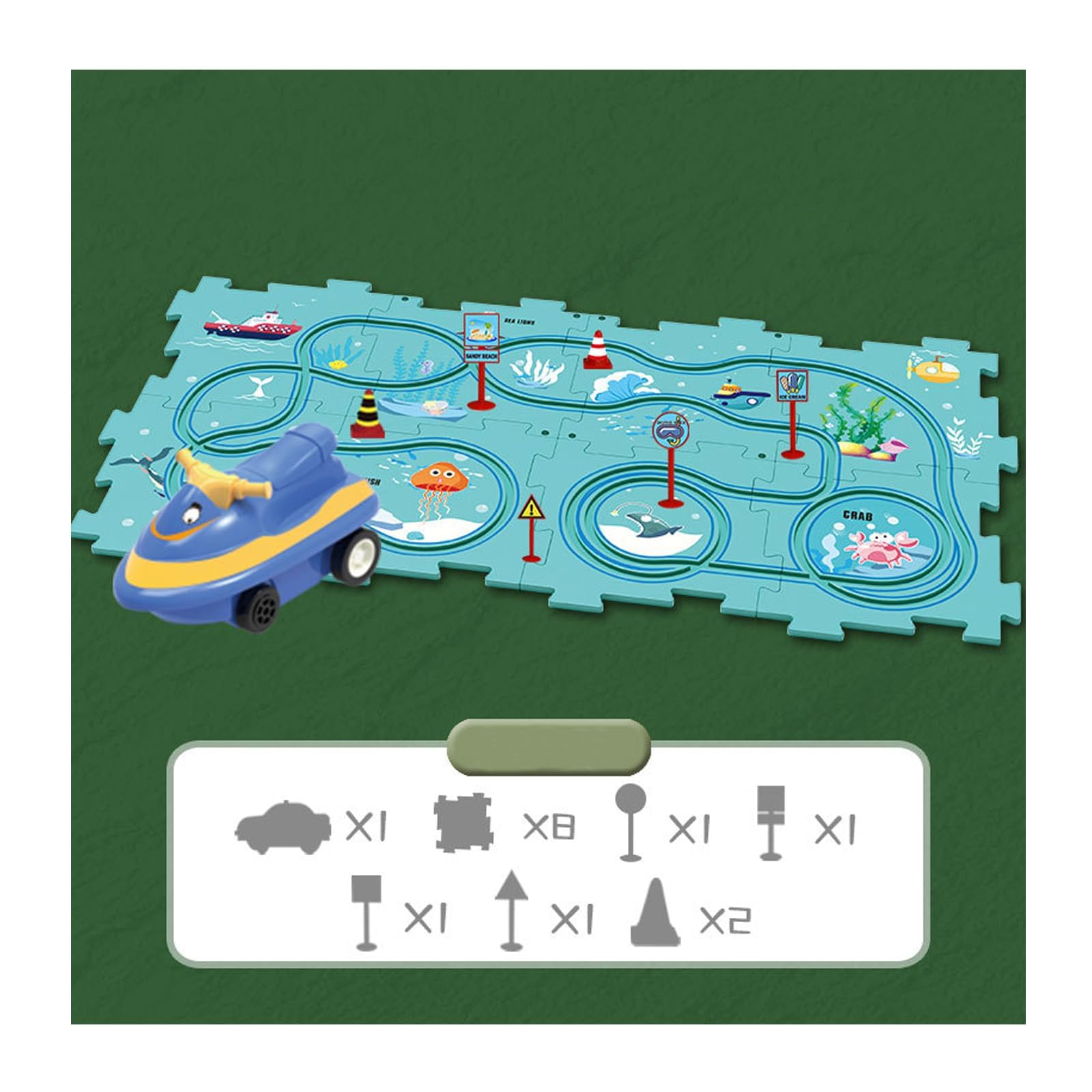 Amazon.com: Puzzle Racer Kids Car Track Set - 2024 Best Children's ...