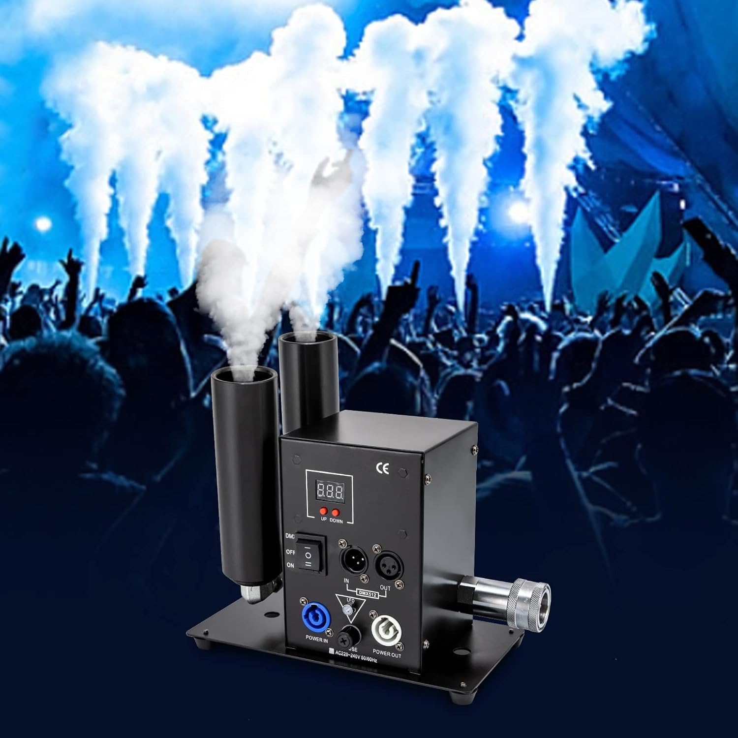 Amazon.com - CeRaBuRET Black Smoke Machine, Co2 Column Fog Machine ...