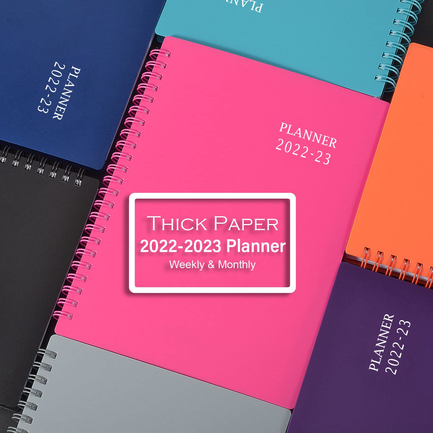 2022-2023 Planner - Planner 2022-2023 with Weekly & Monthly Spreads ...