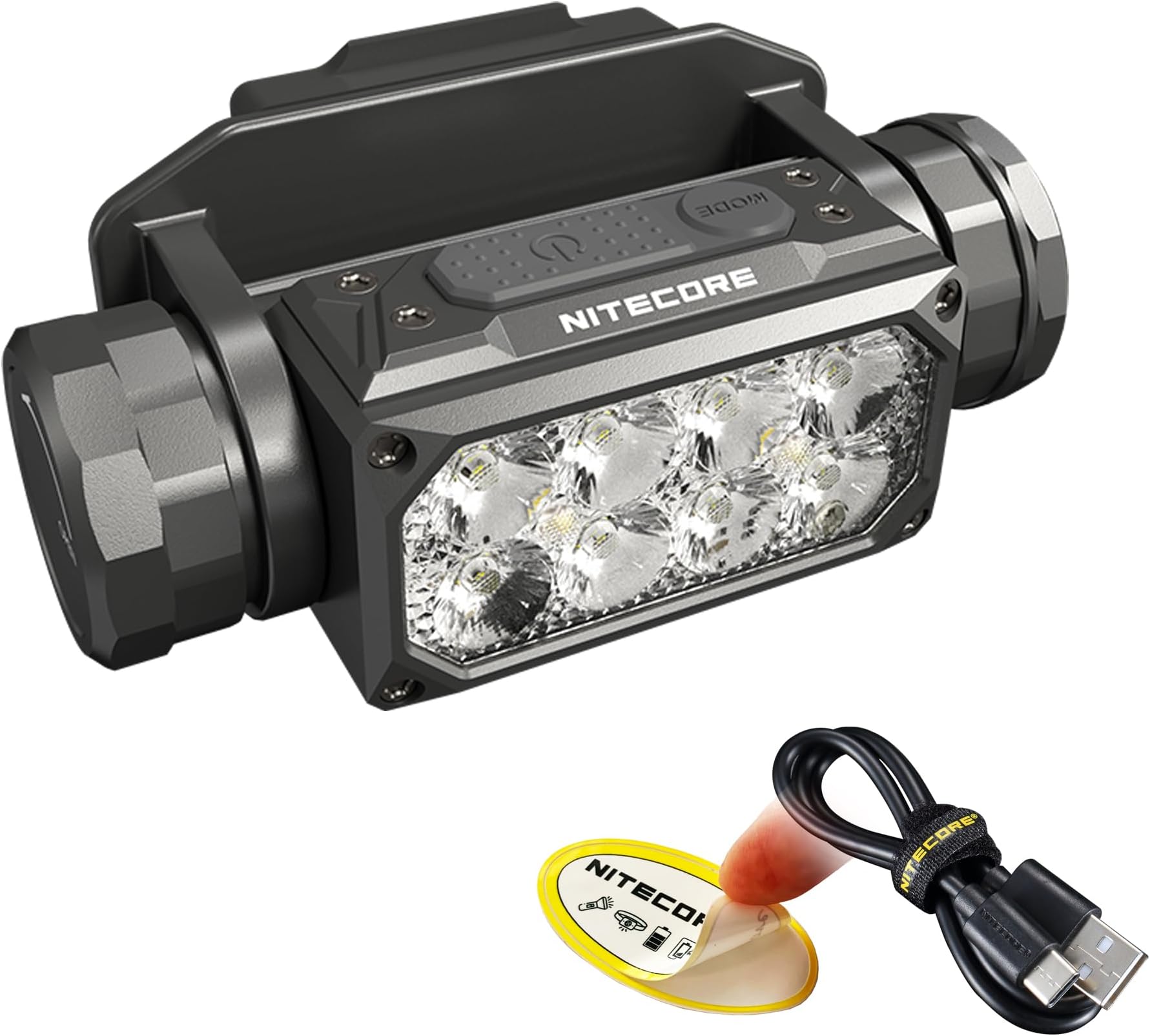Amazon.com : Nitecore HC65M UHE 2000 Lumen Tactical Helmet Light ...