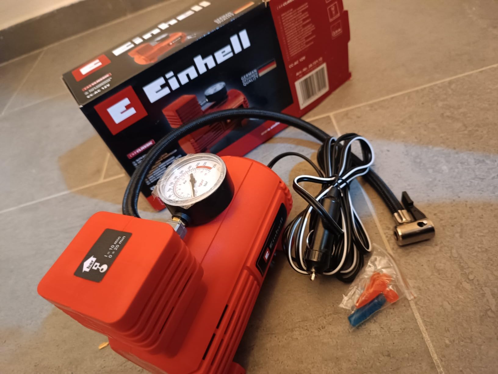Einhell CC-AC 12V Compressore portatile (12 V da accendi sigari ...