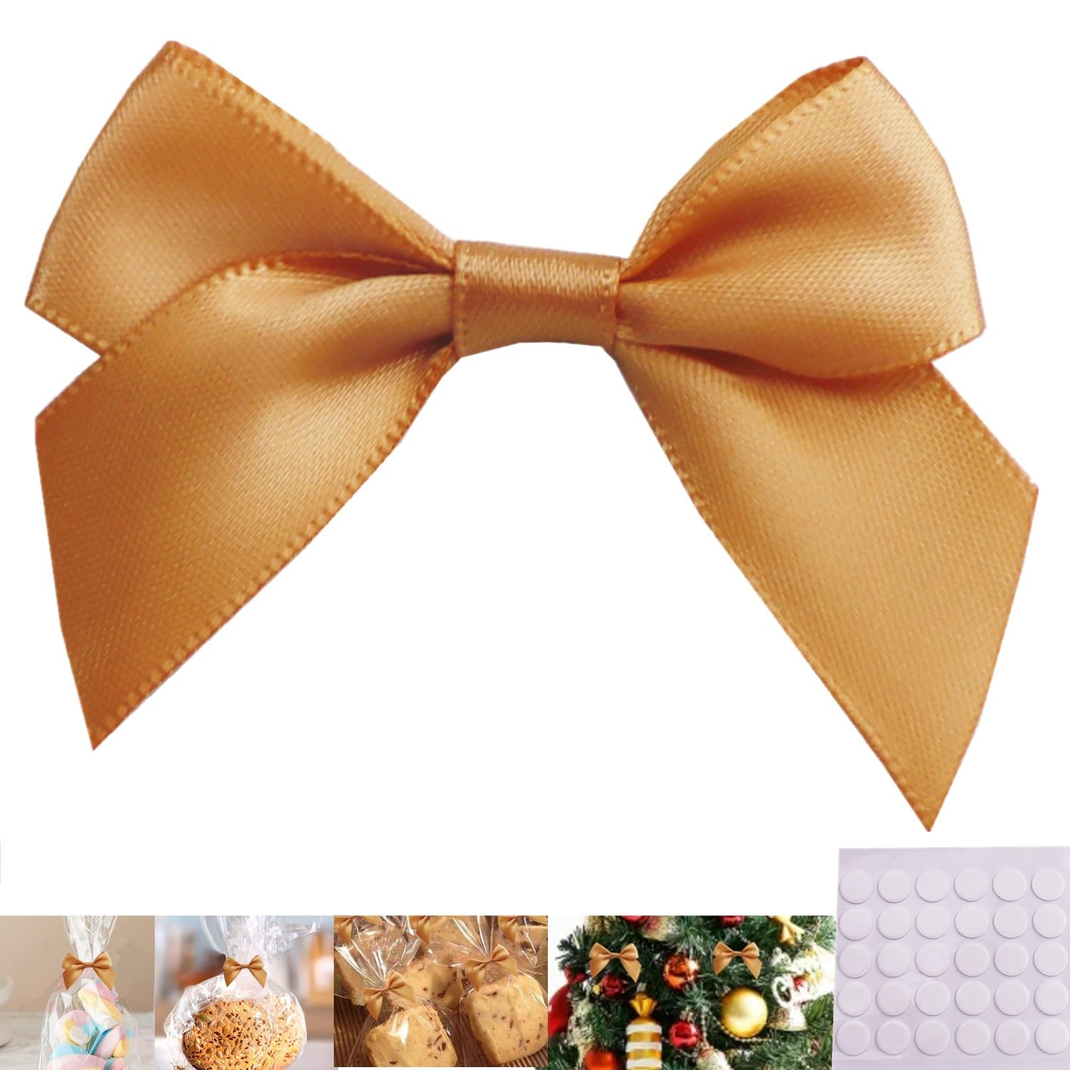 Amazon.com: GUIFIER 30 Pack Mini Ribbon Bows for Crafts, Satin Ribbon ...
