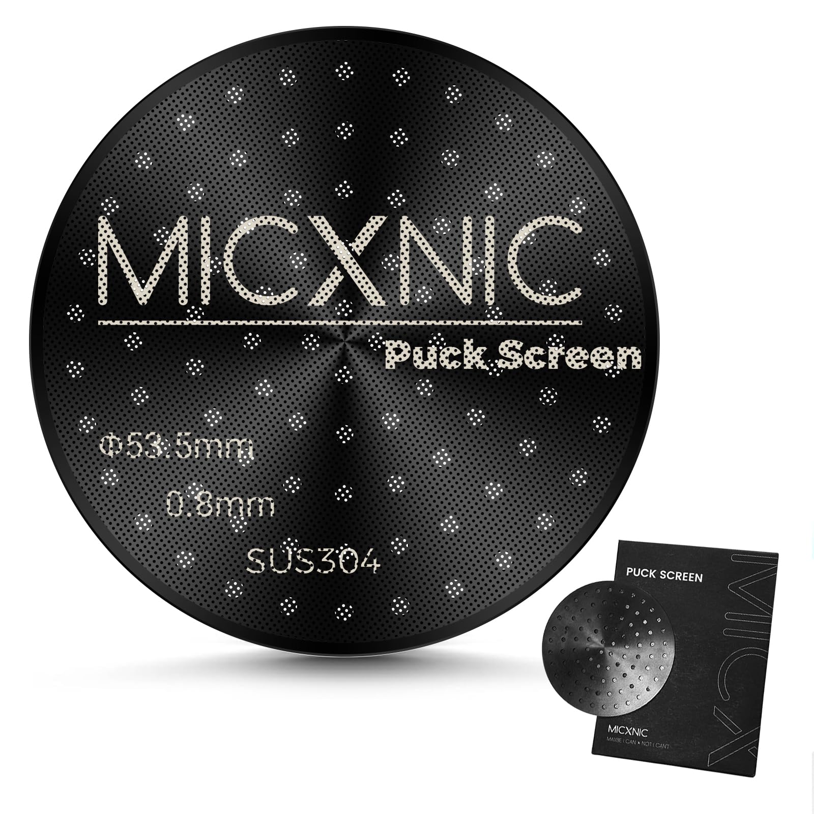 MICXNIC Puck Screen 54mm, 0.8mm Thin Coffee Puck Screen Reusable for ...
