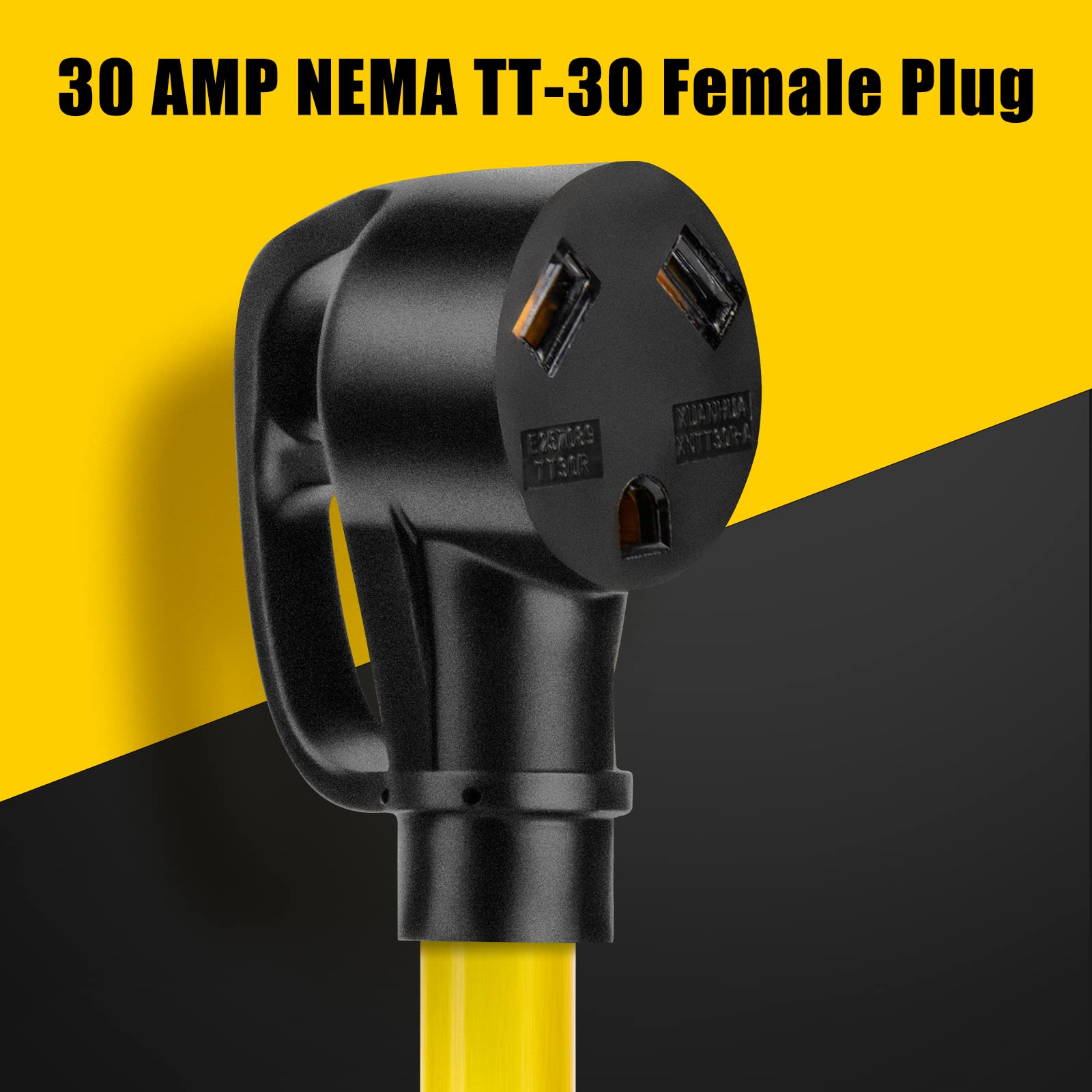 Snapklik.com : LAZMUMI 30 Amp 25 Feet RV Extension Cord, Heavy Duty 10 ...