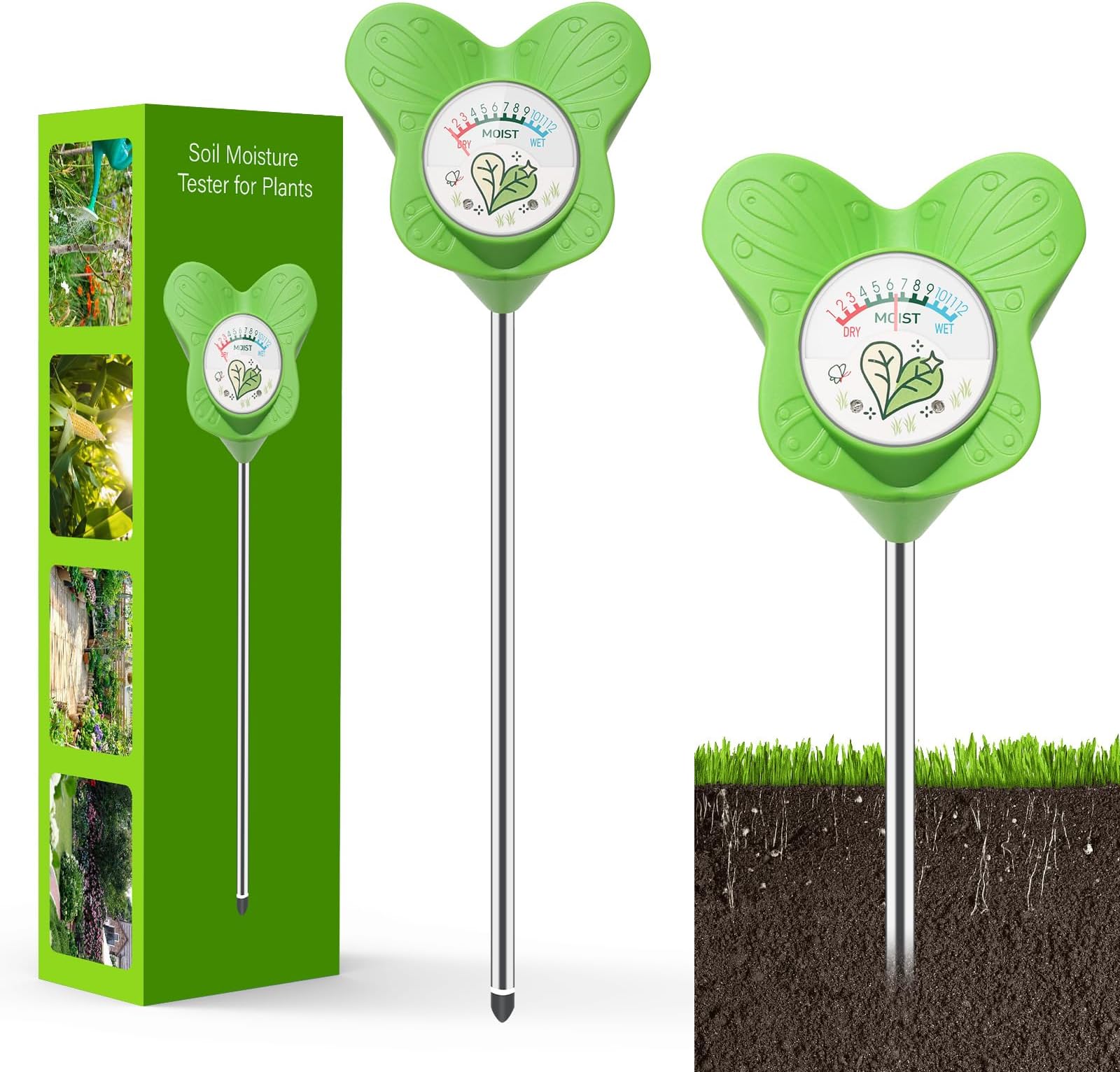 Amazon.com: MCOMCE Plant Moisture Meter, Moisture Meter for Lawn Plants ...