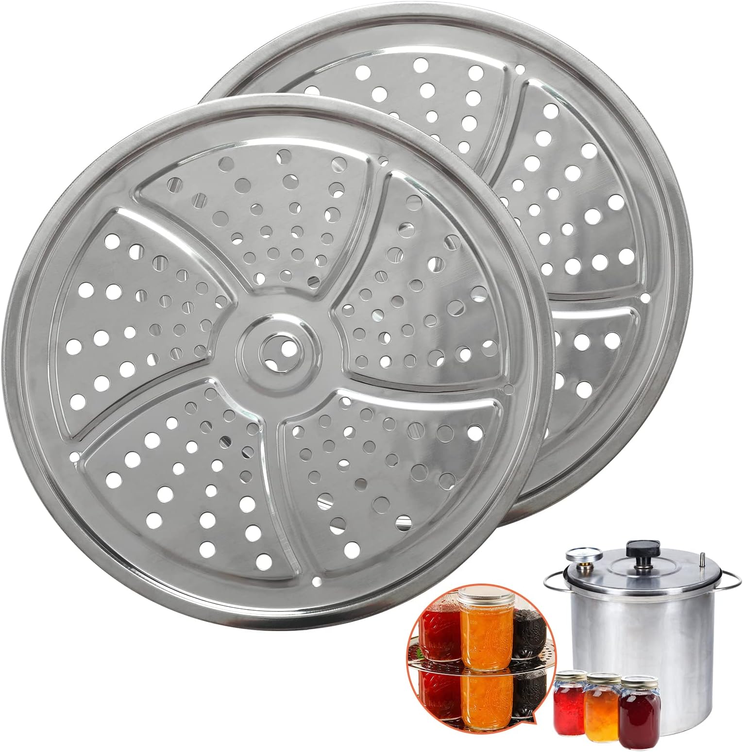 Amazon.com: FONLLAM 11-Inch Pressure Canning Rack, 2Pack Stainless ...