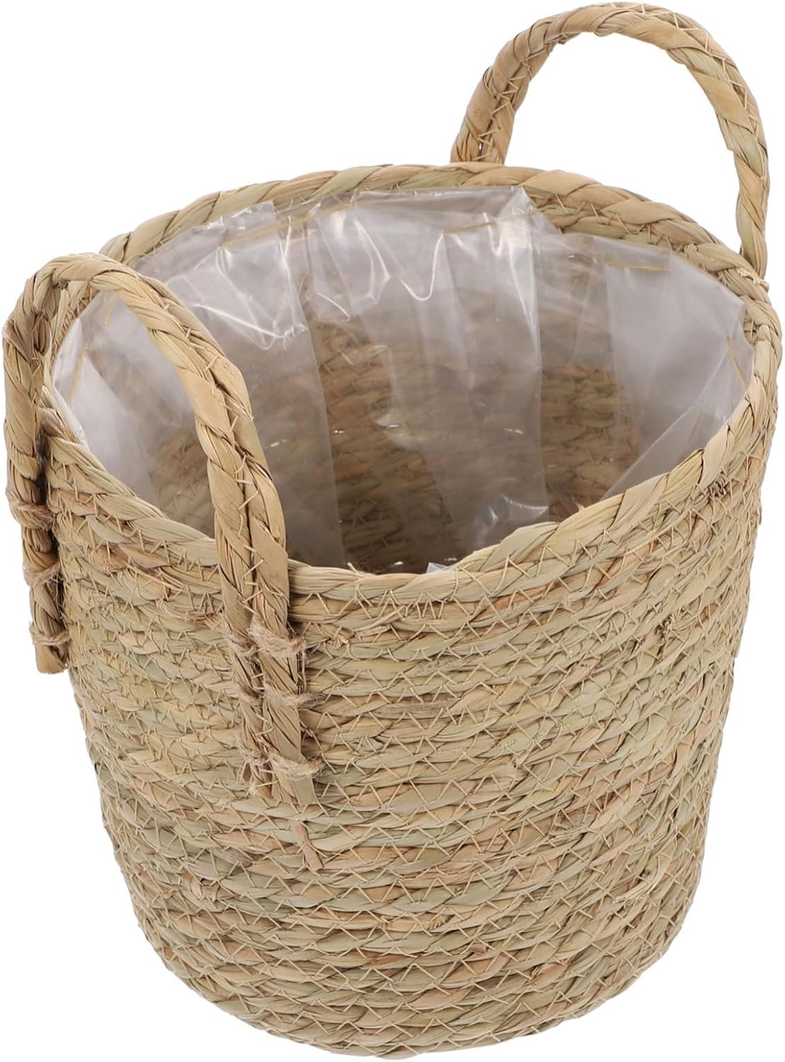 Happyyami Straw Flower Pot Floral Decor Home Storage Baskets Wicker ...