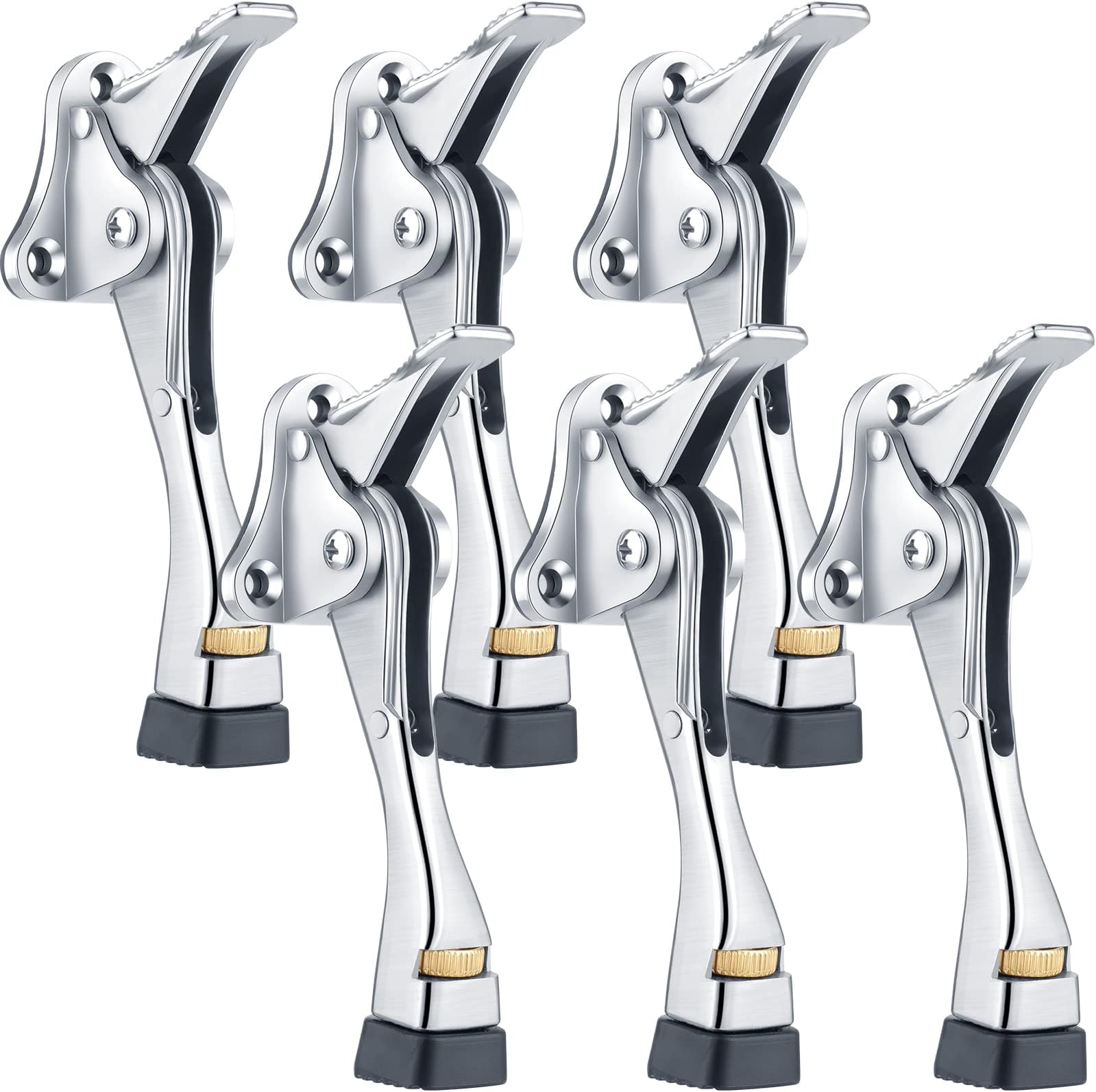 Amazon.com : Kenning 6 Pcs Heavy Duty Door Stop 4 Inch Kickdown Metal ...