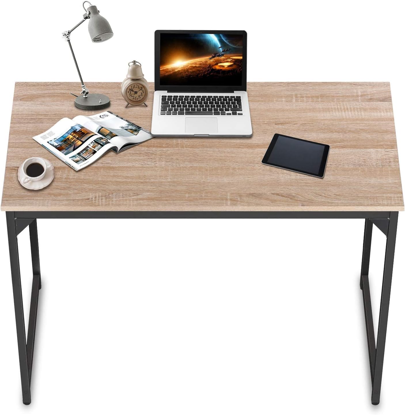 Amazon.com: Modern Computer Desk, 27.56" x 15.75" Ergonomic Arc Design ...