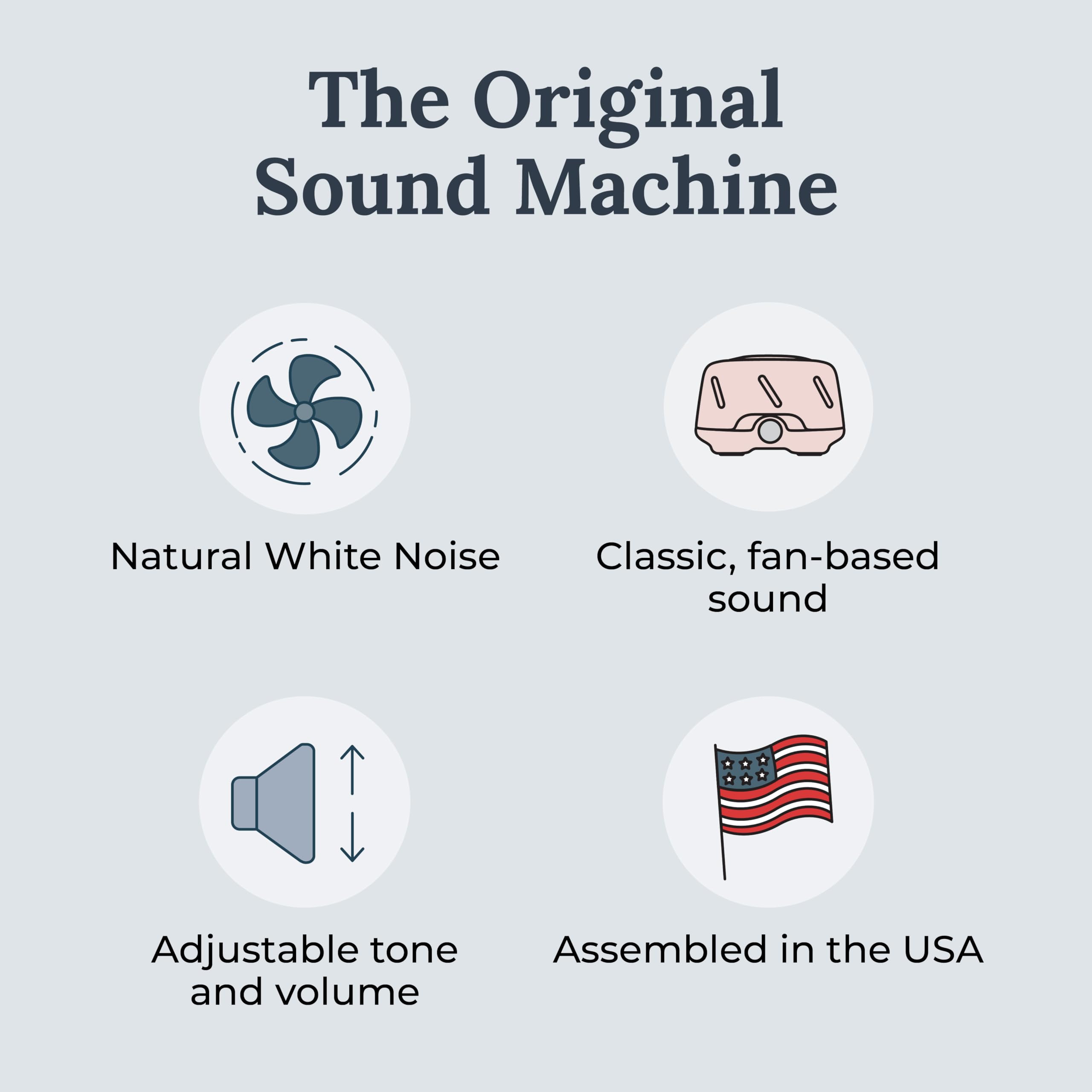 Yogasleep Dohm Uno White Noise Sound Machine, Natural Pink Noise from a ...