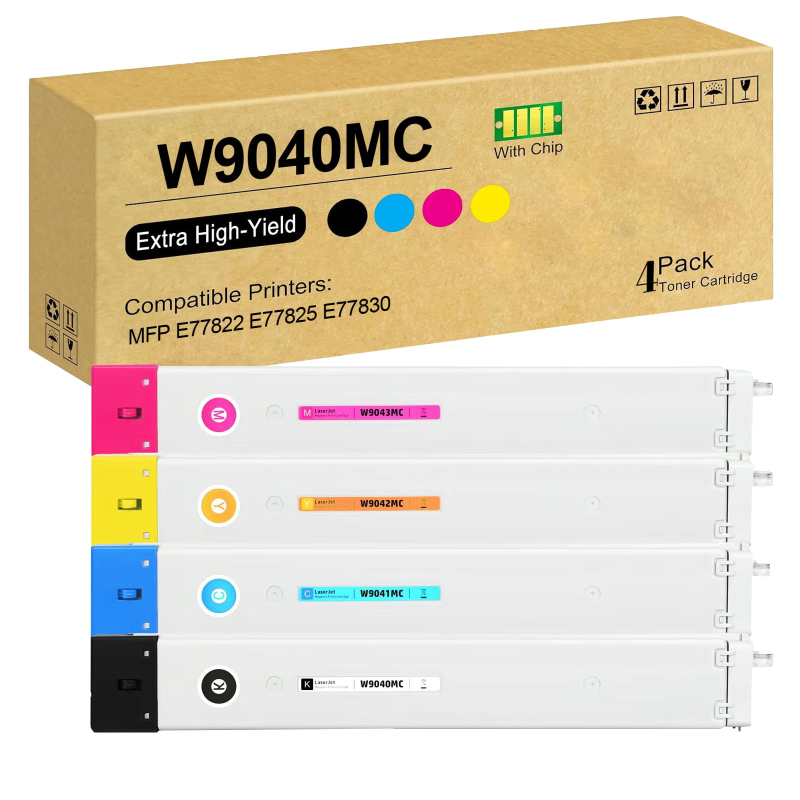 Amazon.com: SAIDING W9040MC W9041MC W9042MC W9043MC Toner Cartridges ...