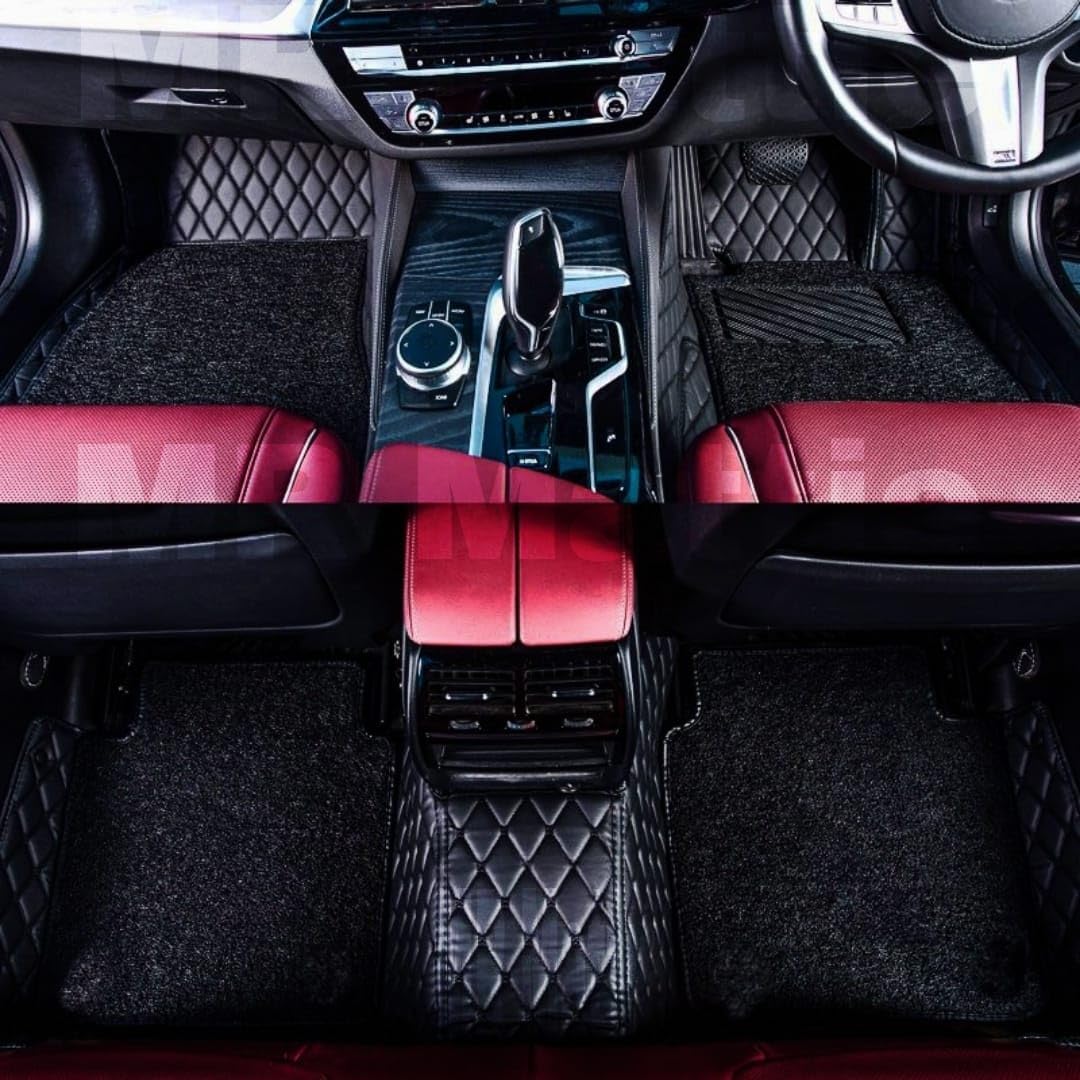 Mr Mattie 7D Car Mat for Tata Altroz | 7D Premium Faux Leather II Luxury Mat II 7 Layer ...