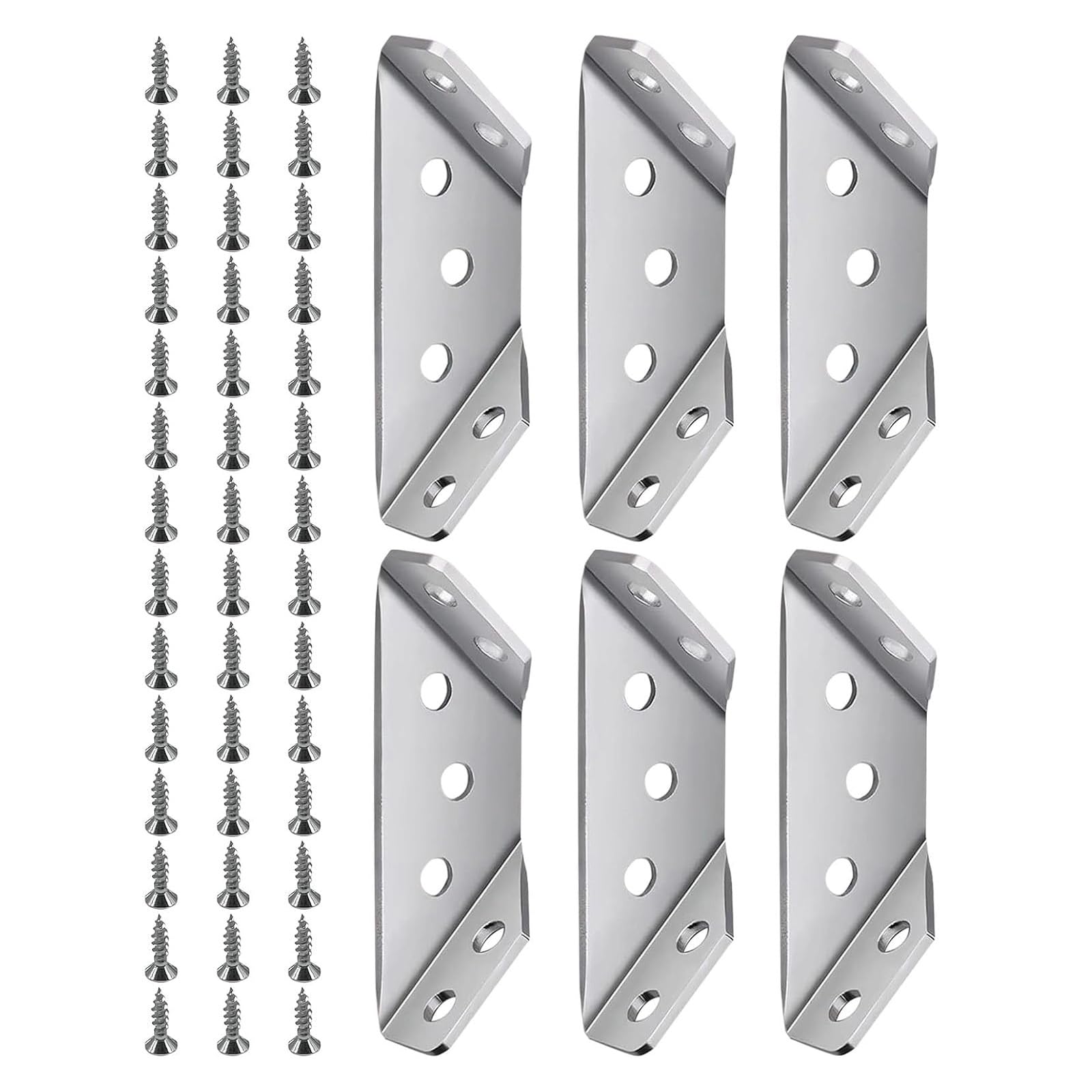 Snapklik.com : 6 Pack Steel Furniture Corner Connectors Corner ...