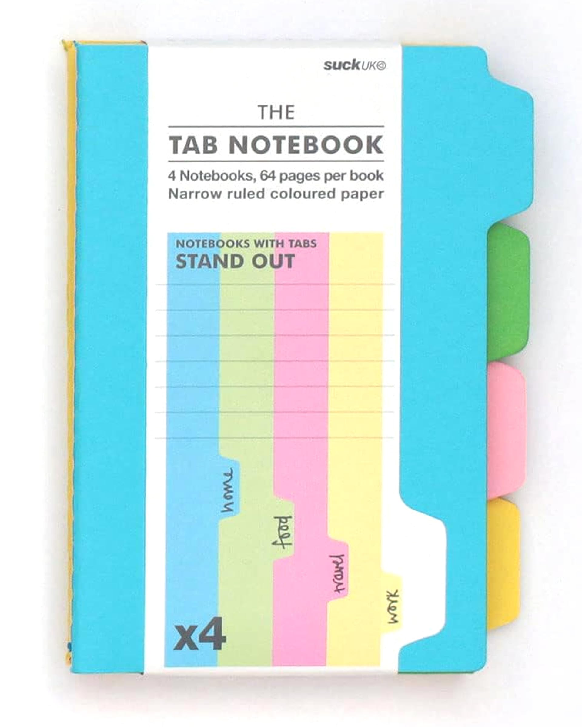 Amazon.com : Suck UK | Tab Notebook | A6 Journal Notebook | Tabbed ...