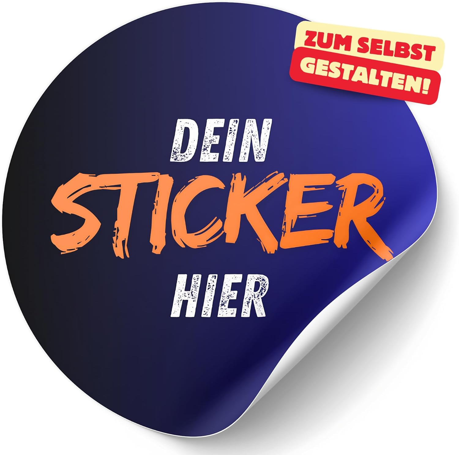 Aufkleber selbst gestalten [25-1.000 Stück] - Personalisierte Sticker für eigene Logos ...