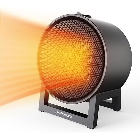 Amazon.com: Dr.Prepare Small Space Heater for Indoor Use, 600W Electric ...