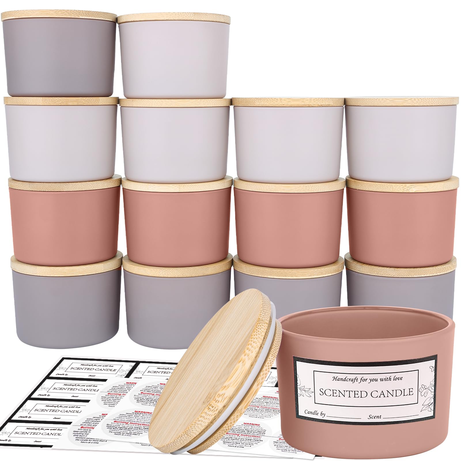 Connoo 15 Pack 4oz Fall Glass Candle Jars With Airtight | Desertcart INDIA