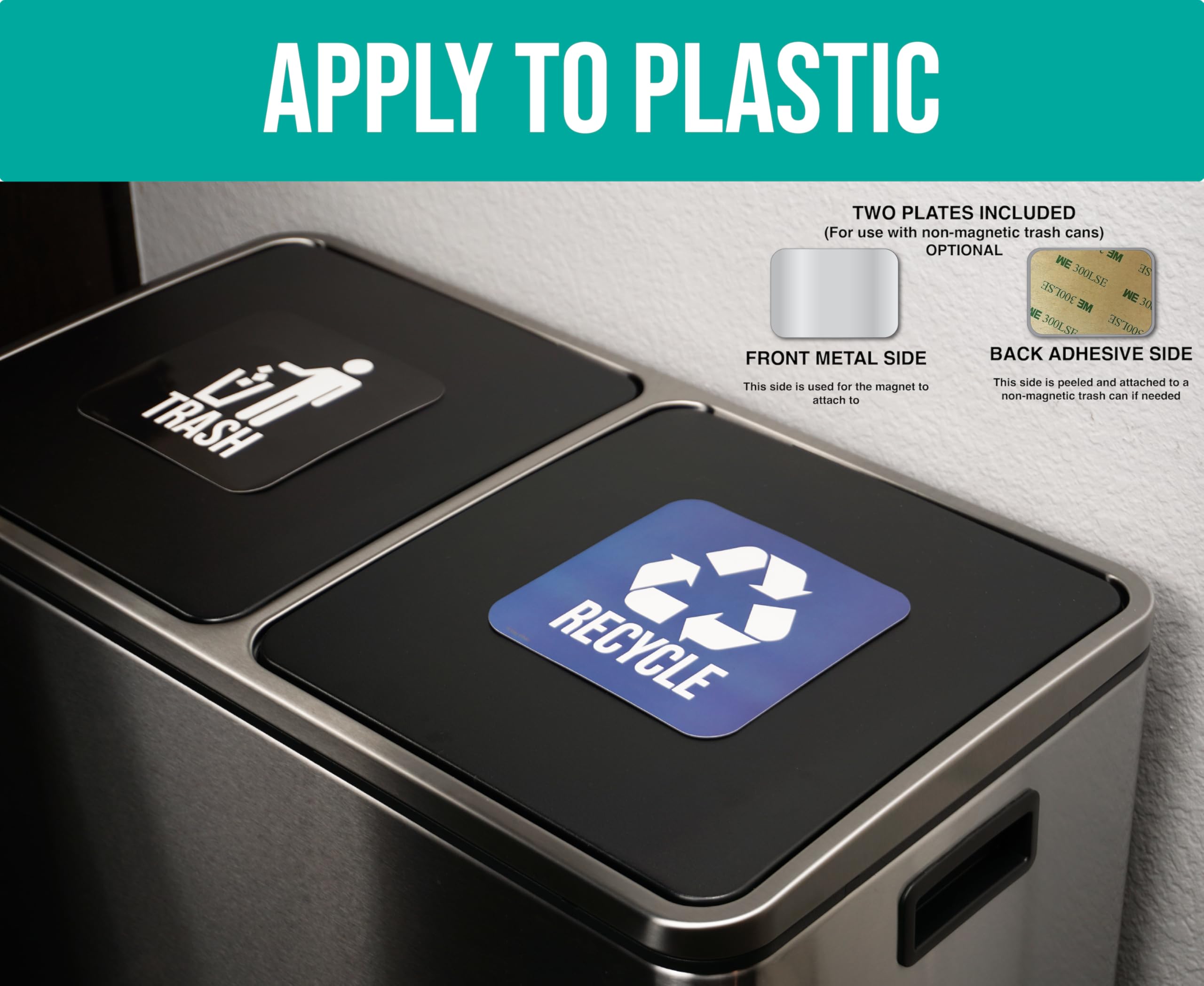 Snapklik.com : Recycle And Trash Magnets For Kitchen Trash Cans And ...