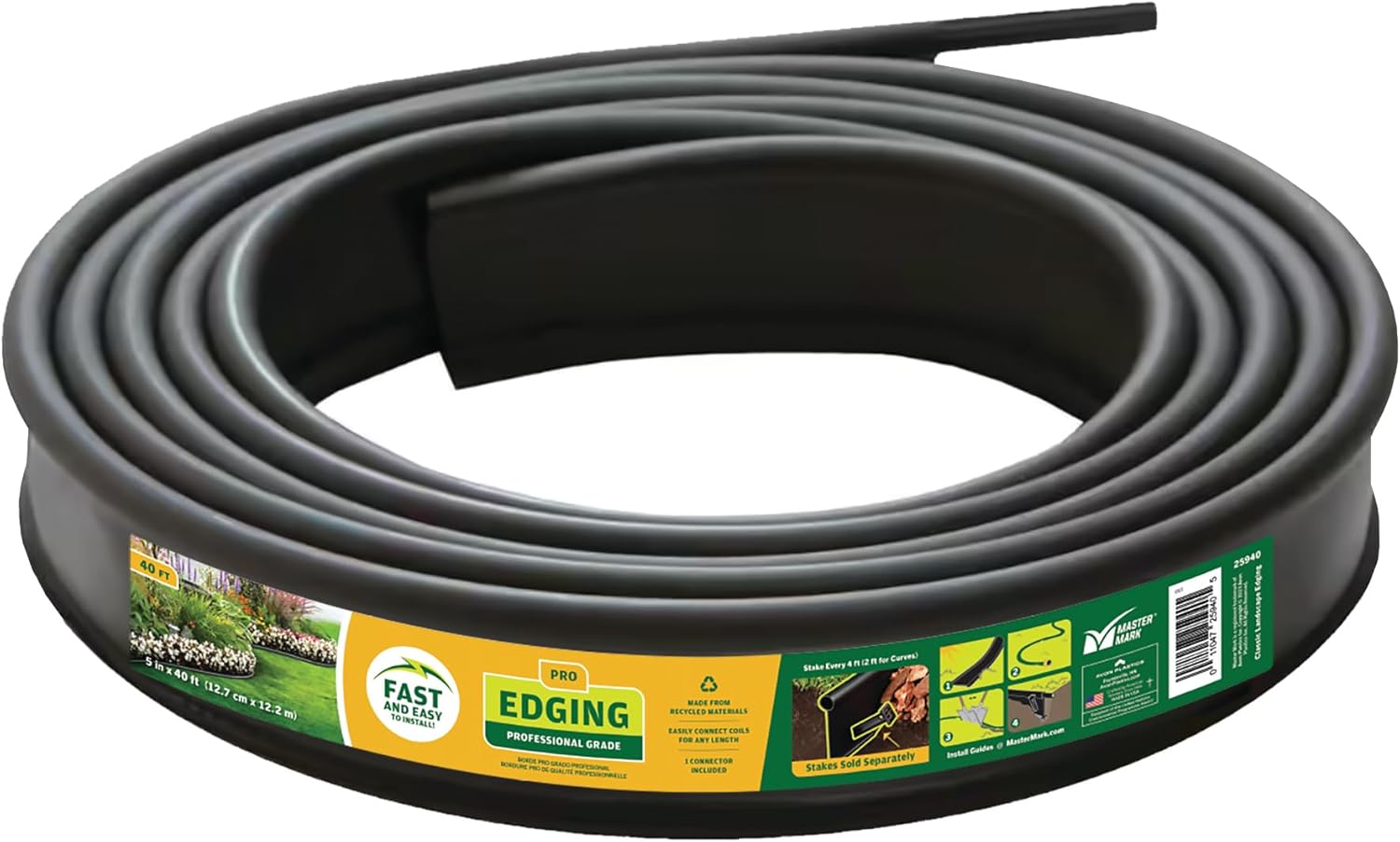Amazon.com : MASTER MARK Pro Landscape Coiled Edging, Garden Border ...