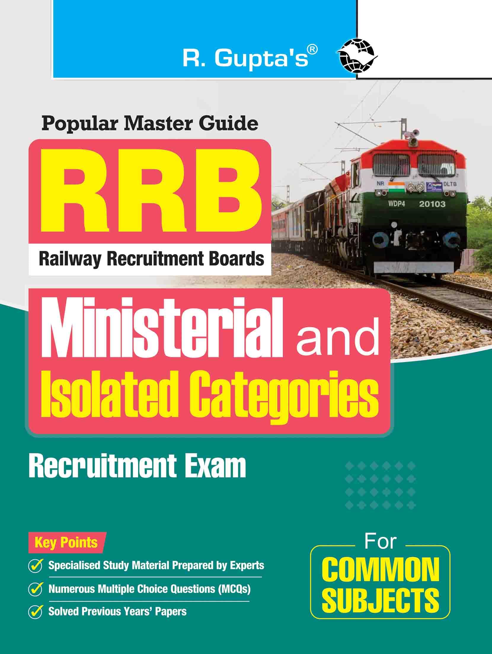 Buy RRB – Ministerial and Isolated Categories Exam Guide (For Common ...
