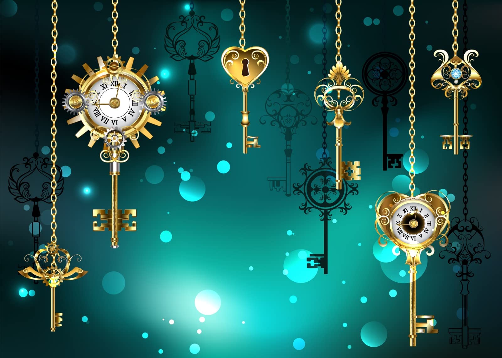 Antique Keys Wallpaper