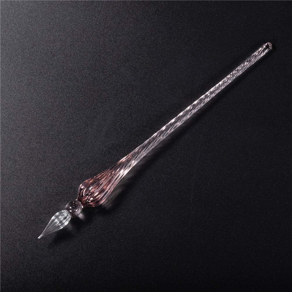 Snapklik.com : Molshine Handmade Glass Dip Pen Crystal Calligraphy Pen ...