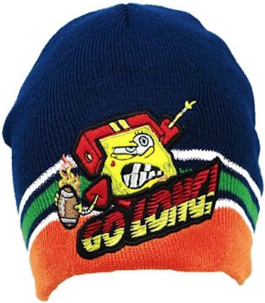 Amazon.com: SpongeBob Squarepants Boys 3 Piece Set: GLOVES+ BEANIE HAT+ ...