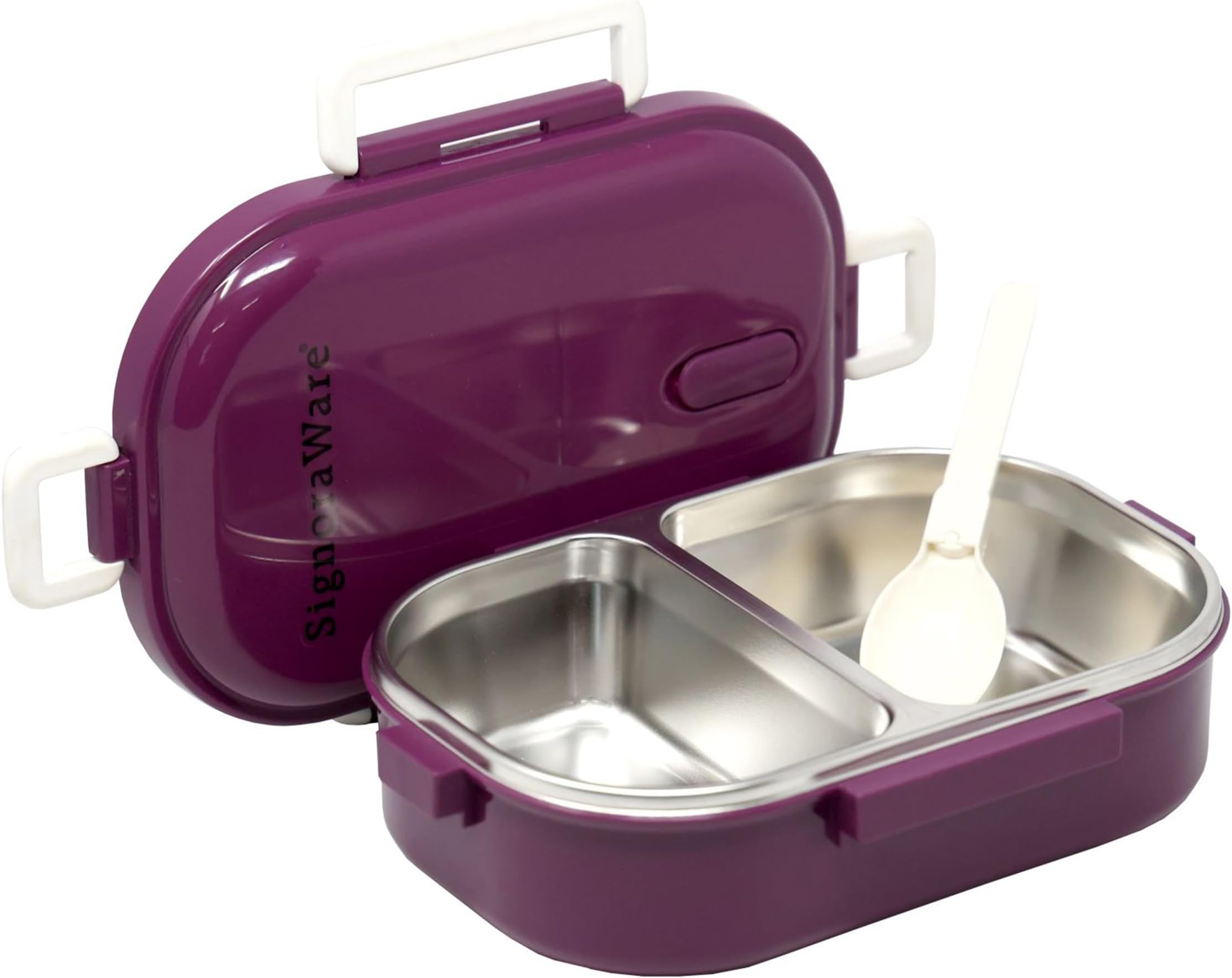 Buy Signoraware Duo Star Stainless Steel Lunch Box, 800 ml, Multicolor ...