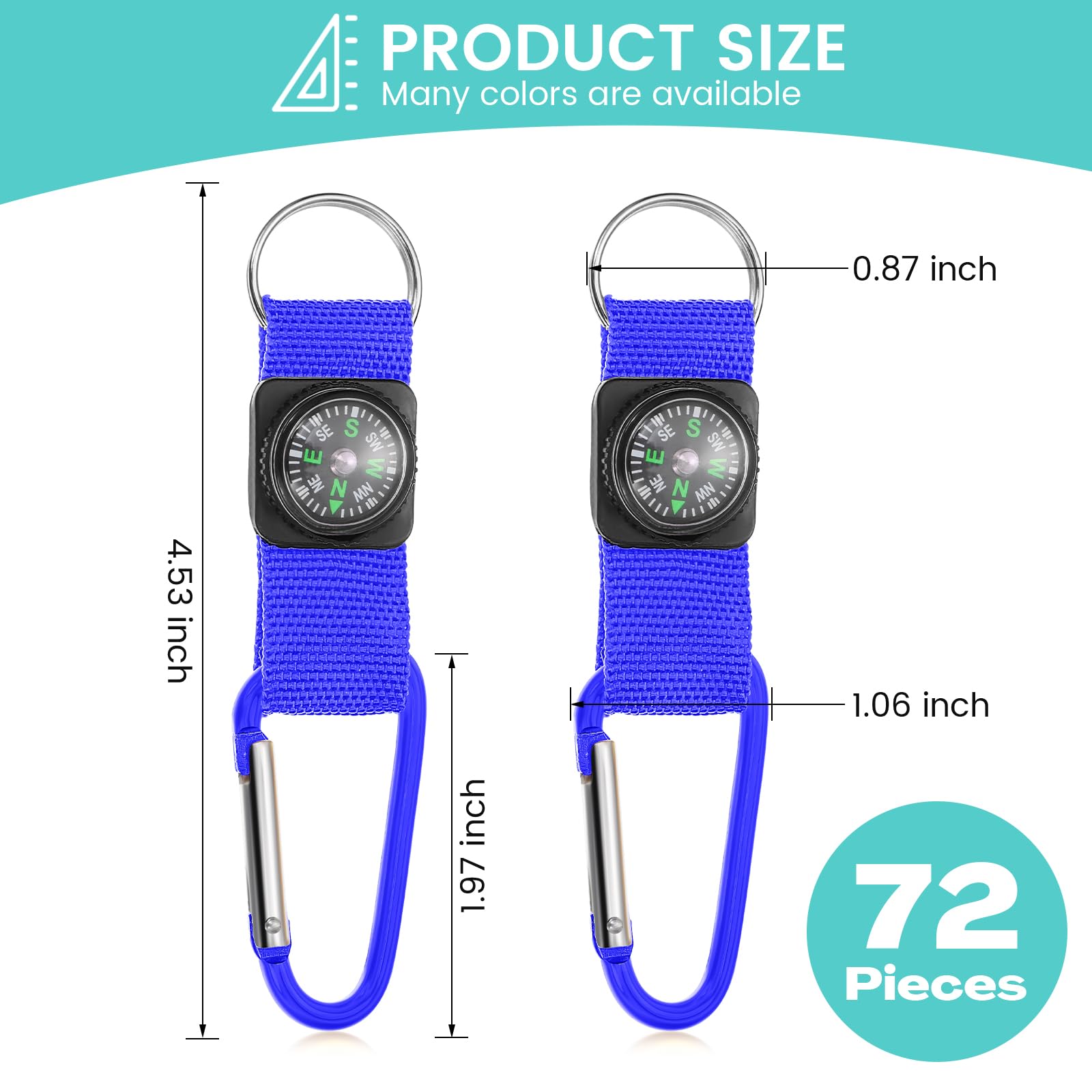 Snapklik.com : Toodoo 36 Pieces Compass For Kids Bulk Metal Mini ...