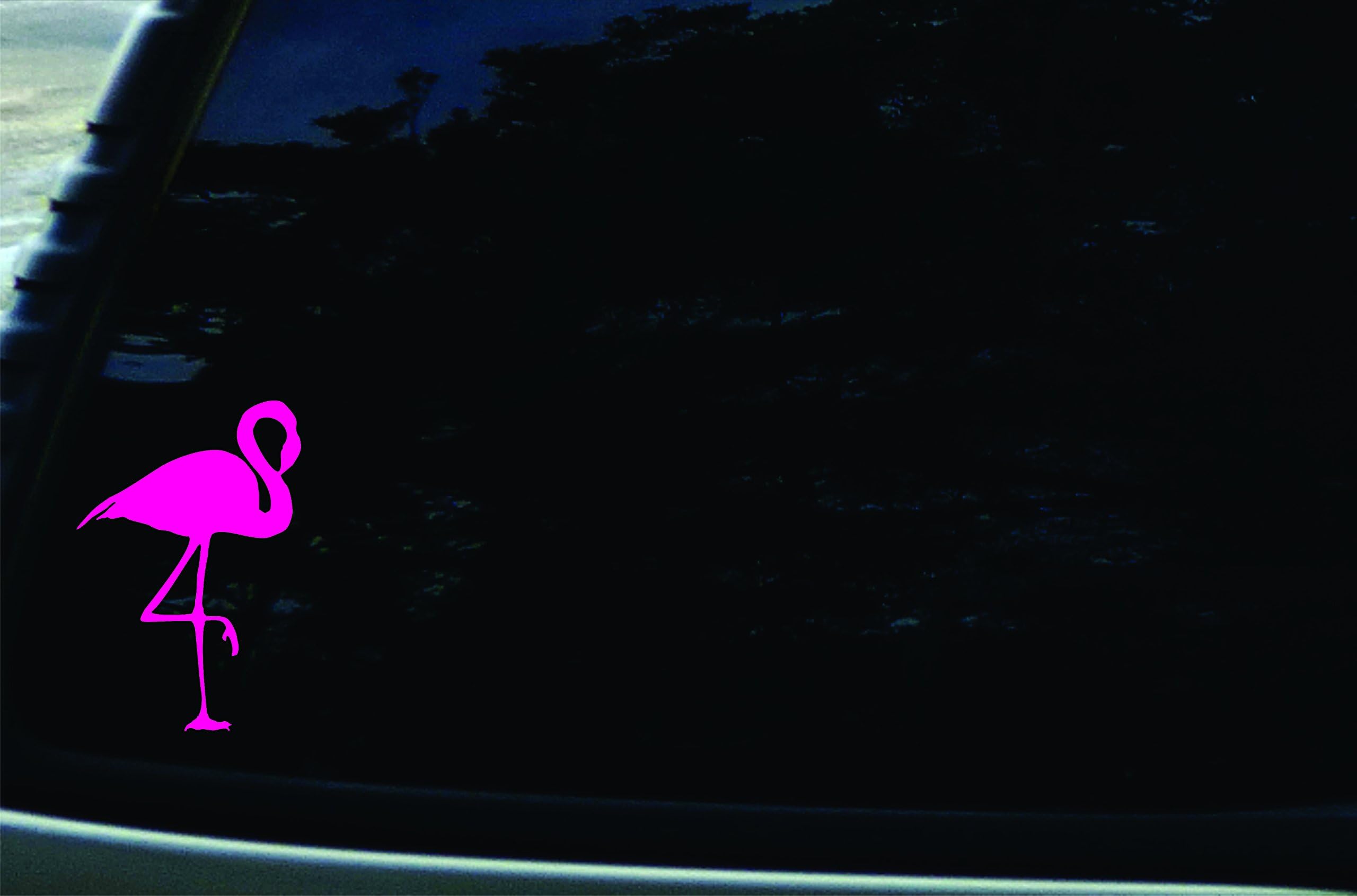 Amazon.com: ExpressDecor Car Flamingo Silhouette Symbol Decal Funny Car ...