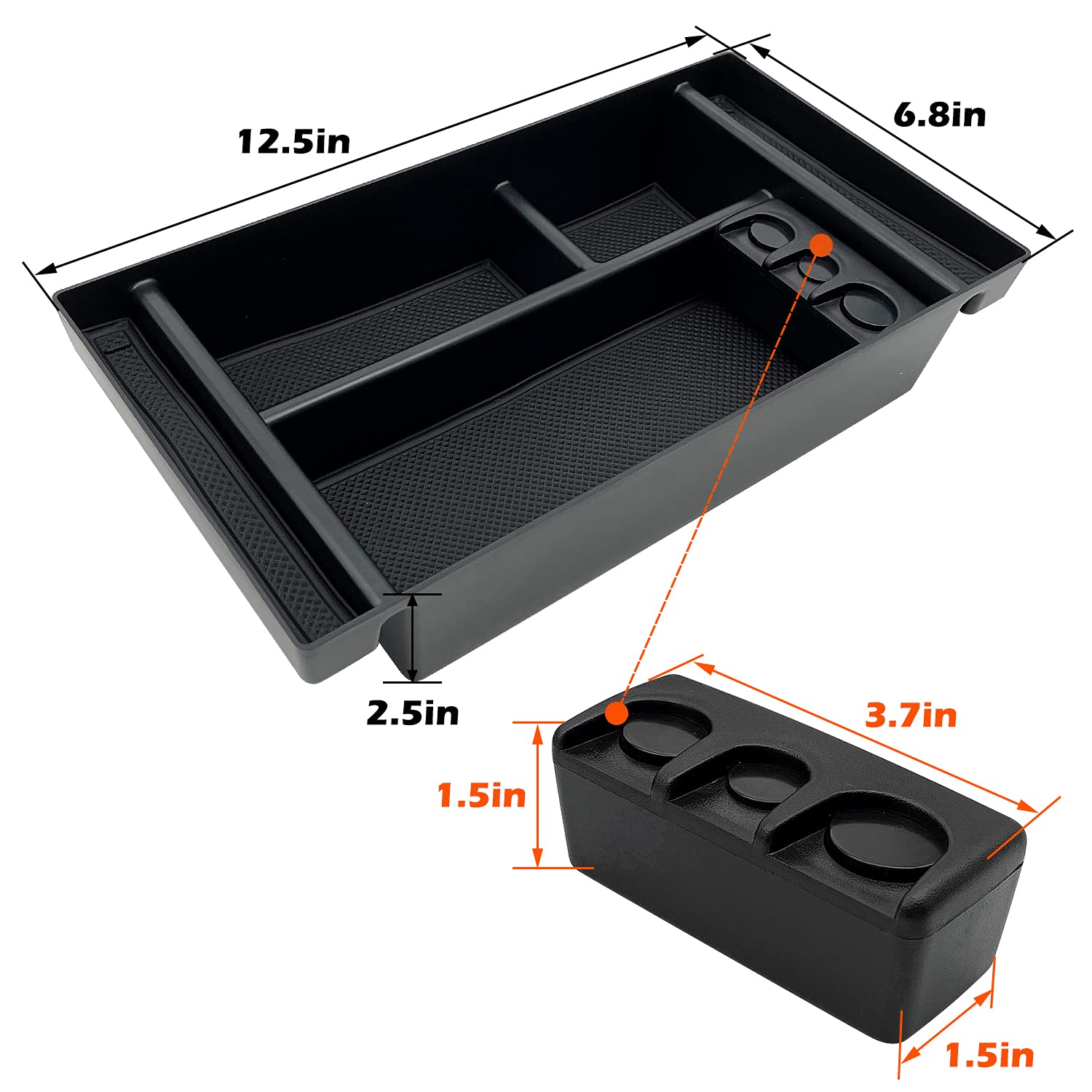 JOJOMARK Center Console Organizer Tray fits for 2019-2022 GMC Sierra ...