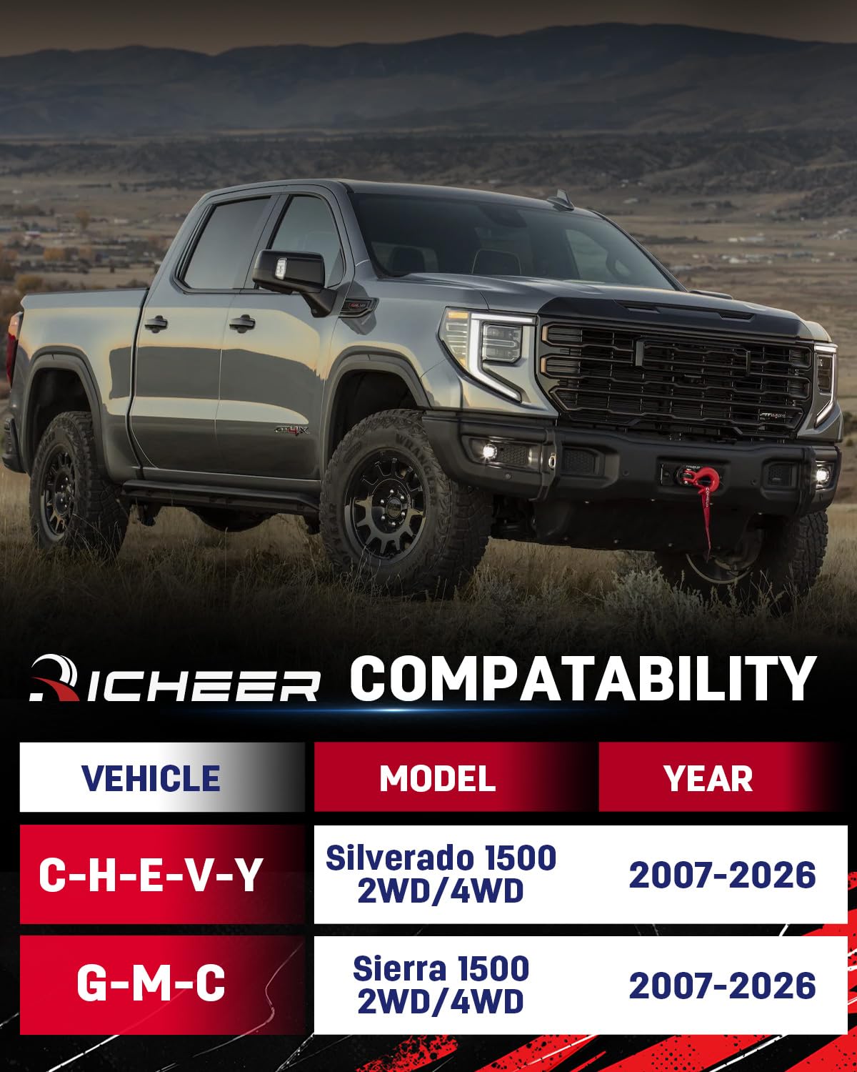 Snapklik.com : Richeer 2.5" Front Leveling Lift Kit Compatible