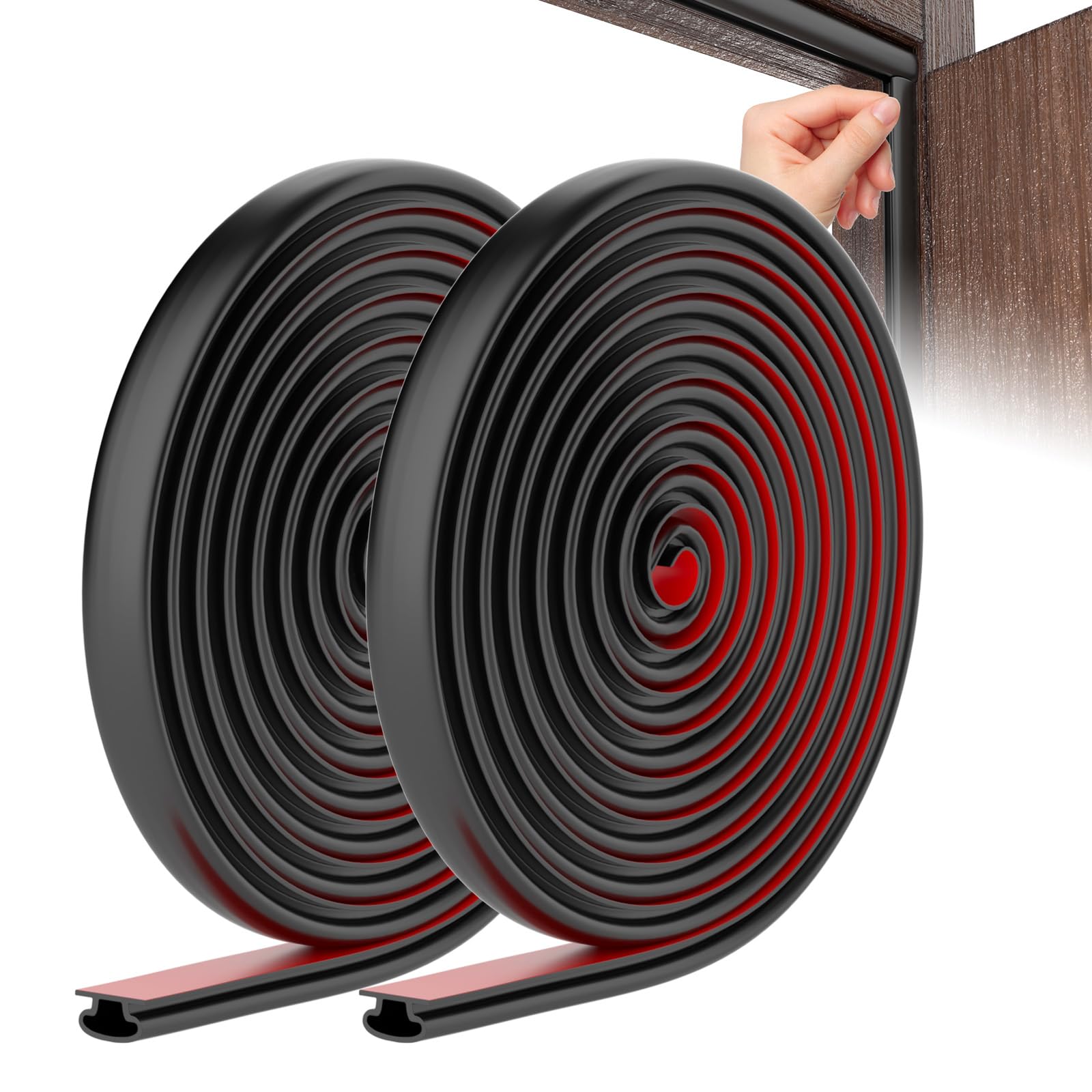 Weather Stripping Door Seal Strip, D Shape Door Weather Stripping,Self ...