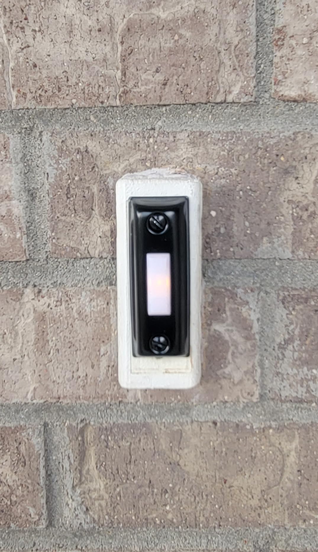 1 Piece Doorbell Push Button Lighted Doorbell Button with Yellow LED ...