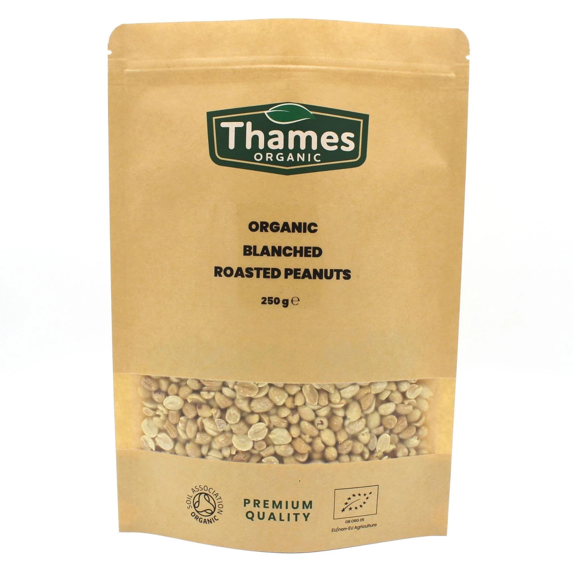 Organic Blanched Roasted Peanuts - Whole Peanuts No Skins - High ...