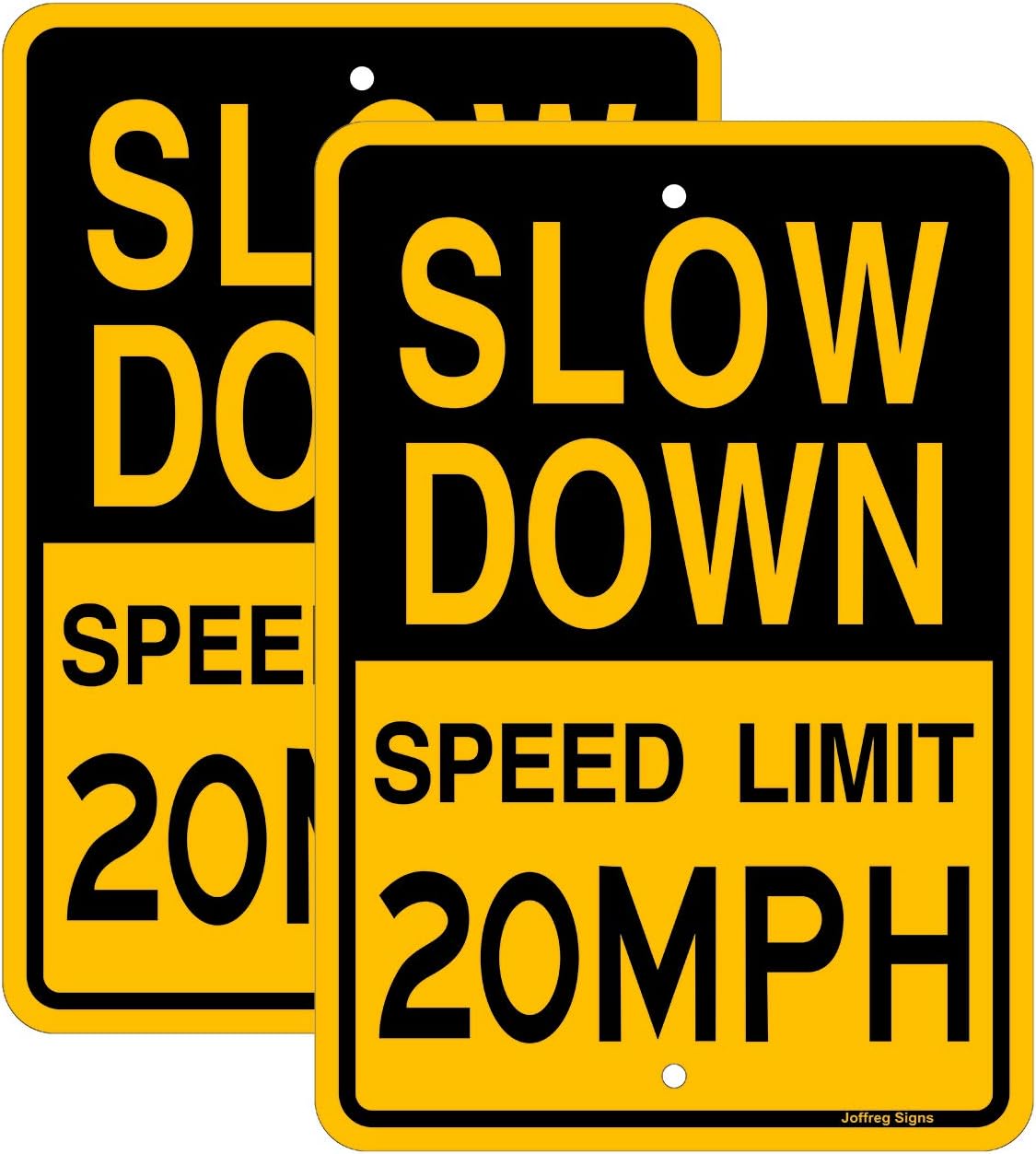 Amazon.com: Joffreg Slow Down Speed Limit 10 MPH Sign,17 x12 Inches ...