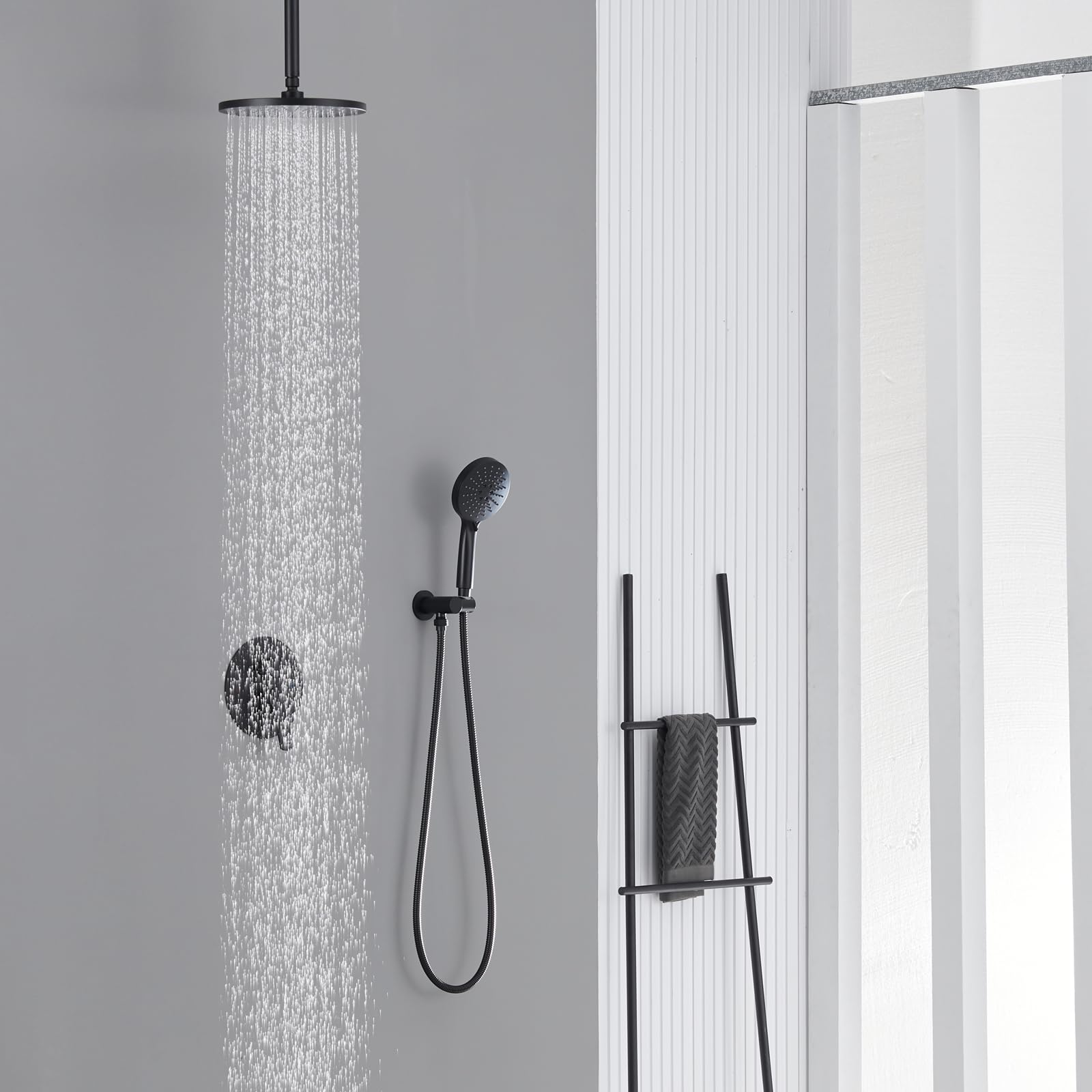Snapklik.com : Iriber Shower System Ceiling Mounted Shower Faucet Mixer Set