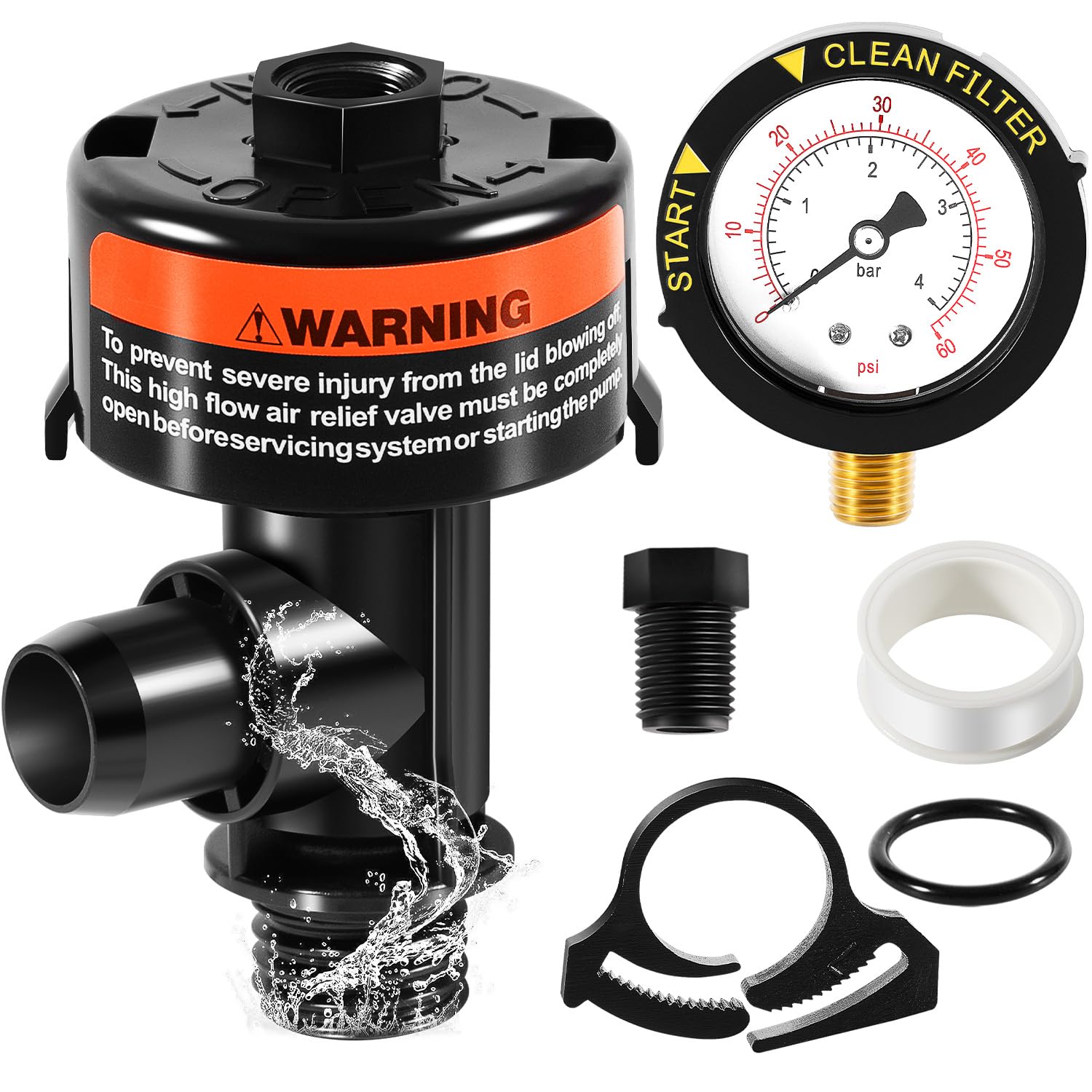 Snapklik.com : 98209800 High Flow Manual Air Relief Valve