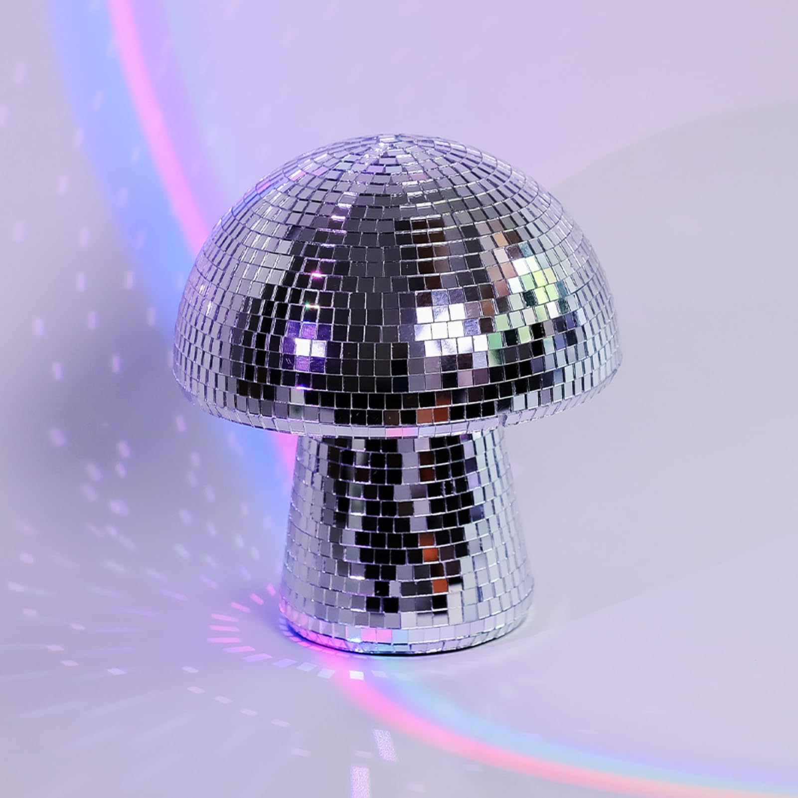 Mushroom Disco Ball 2 Pack, Silver Disco Ball Decorations, Mushroom ...