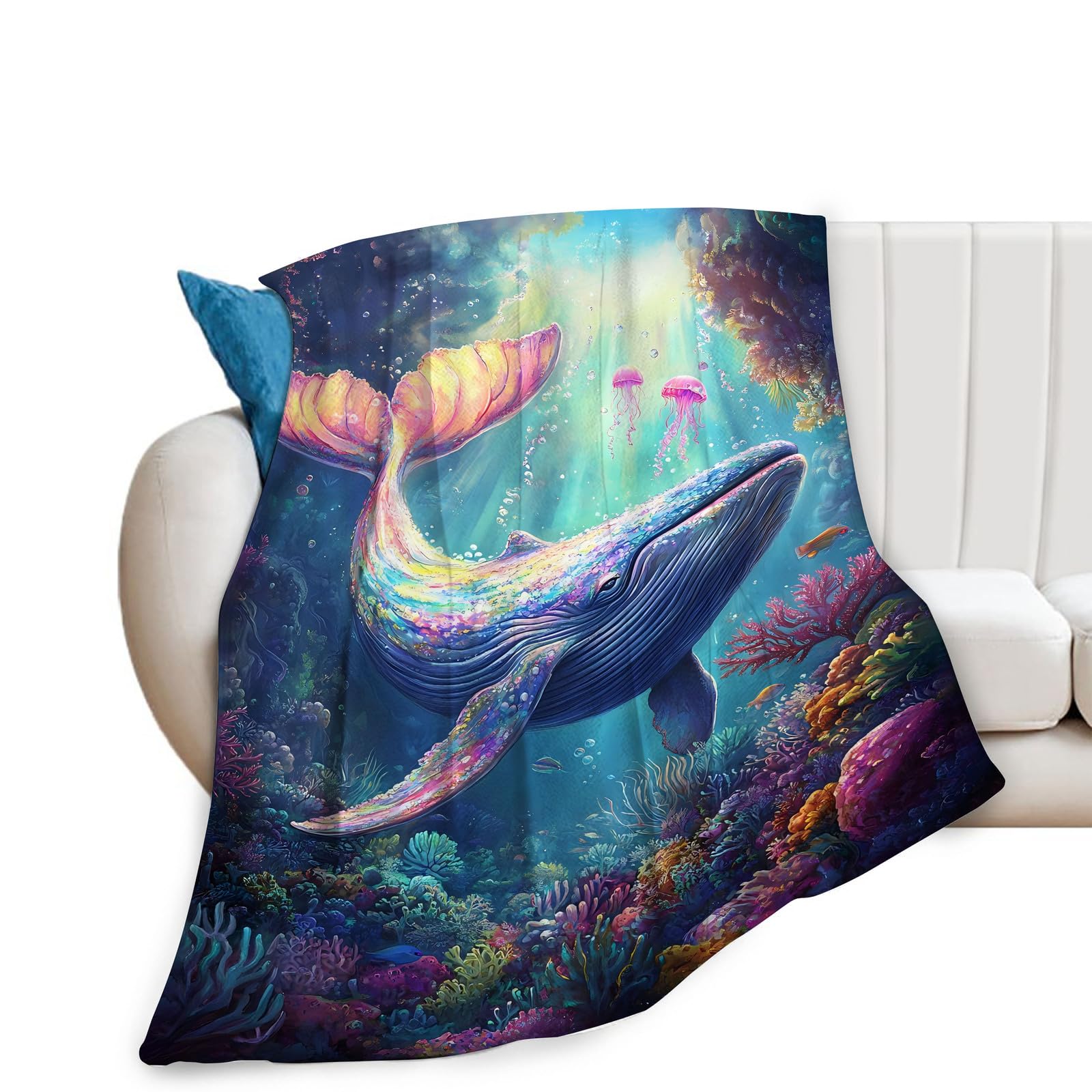 Amazon.com: Whale Blanket for Men Women Whale Gifts for Whale Lover ...